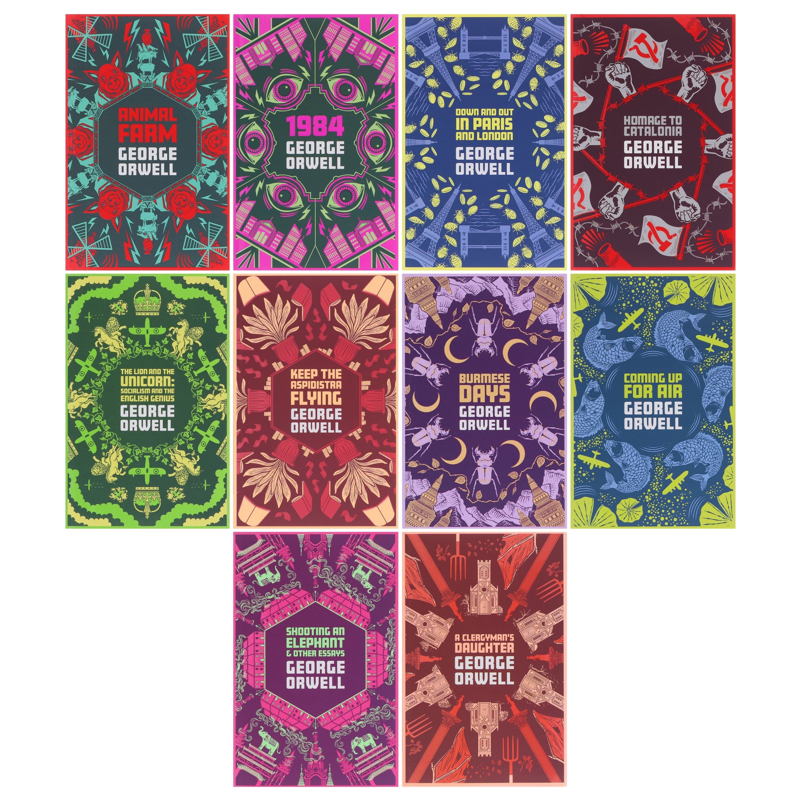 The George Orwell Complete 10 Books Collection Box Set - Fiction - Pap ...