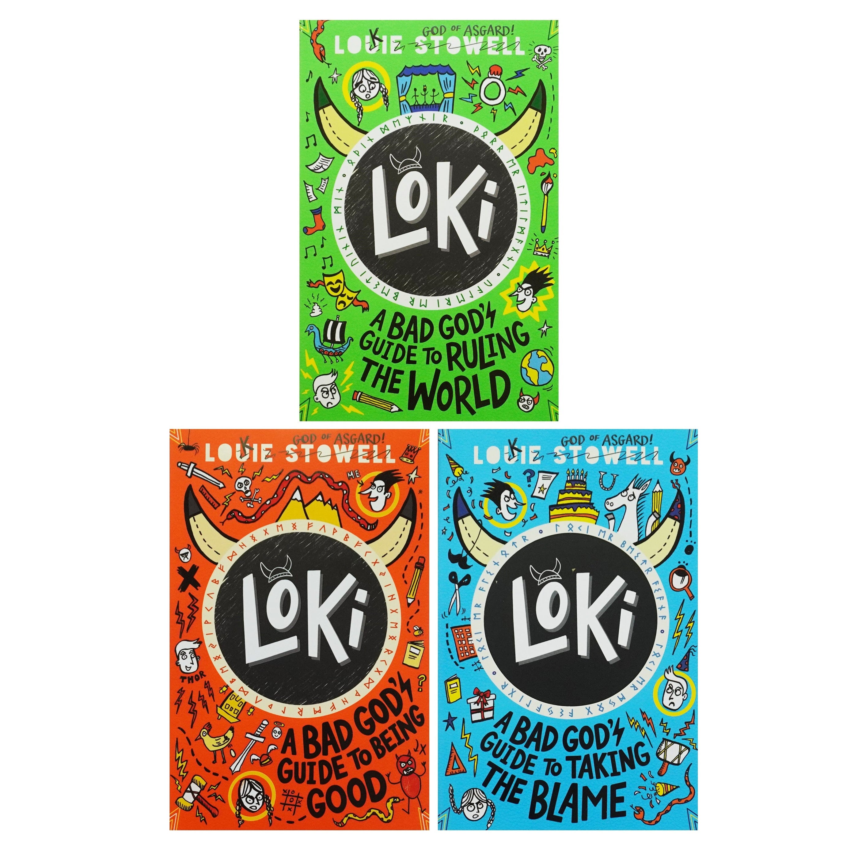Loki: A Bad God’s Guide Series by Louie Stowell 3 Books Collection Set ...