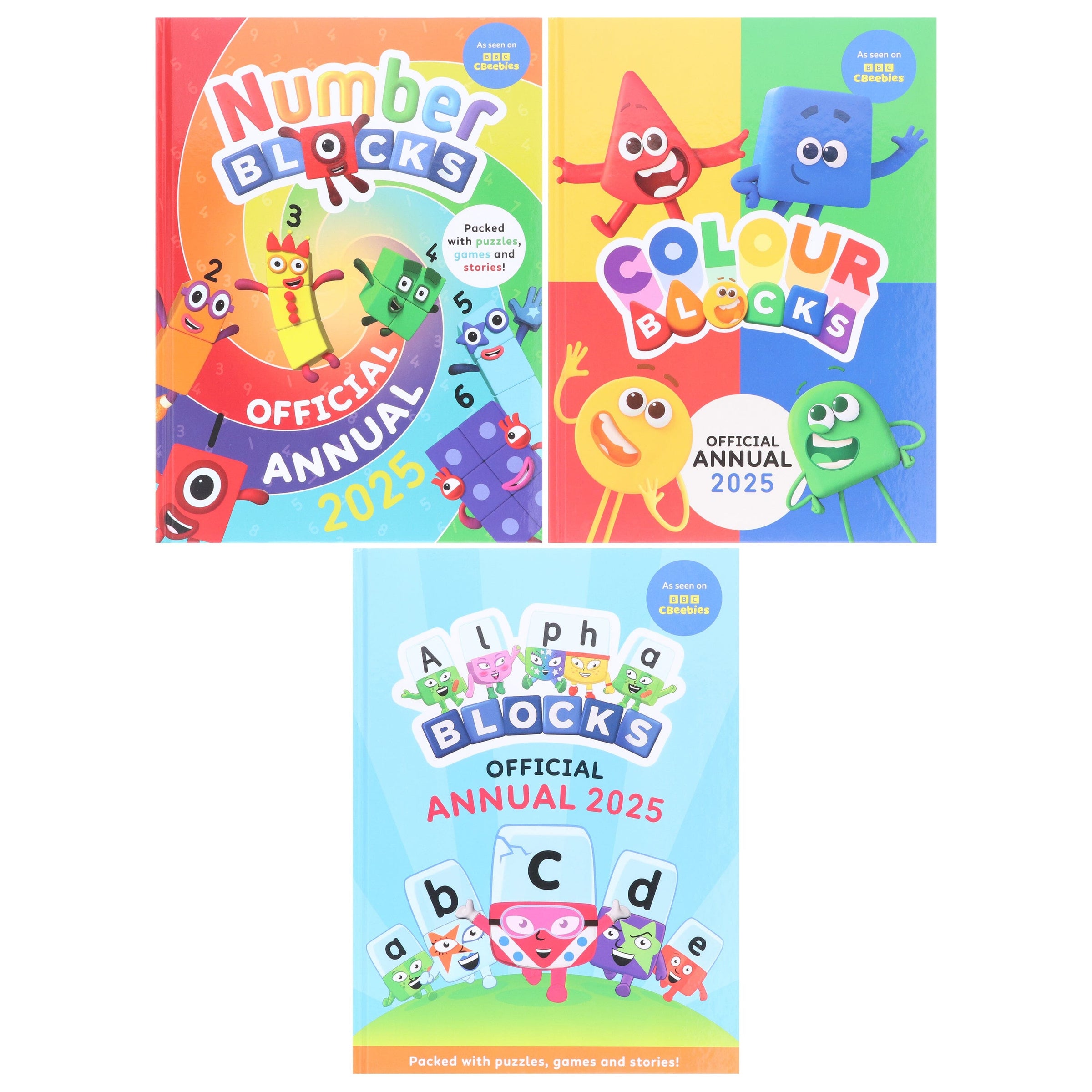 Numberblocks, Colourblocks & Alphablocks Annual 2025 By Sweet Cherry P ...