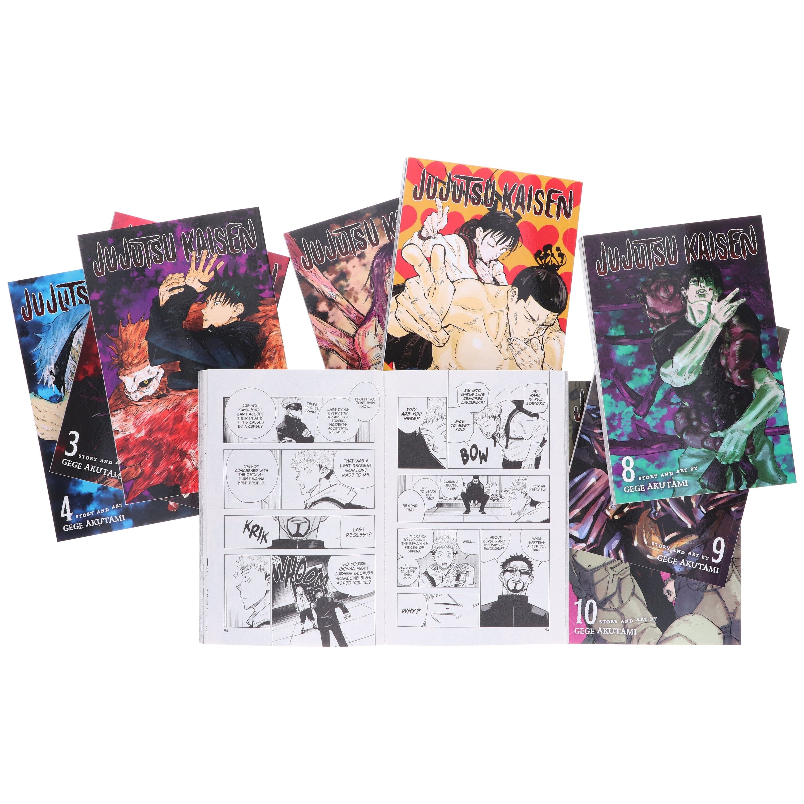 Jujutsu Kaisen by Gege Akutami: Volume 1-10 Collection 10 Books Manga — Books2Door