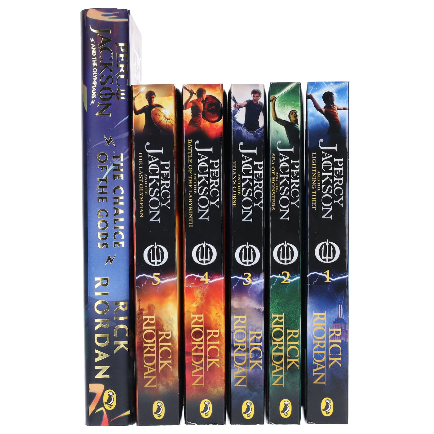 Percy Jackson by Rick Riordan 6 Books Collection Set - Ages 9-14 - Pap ...