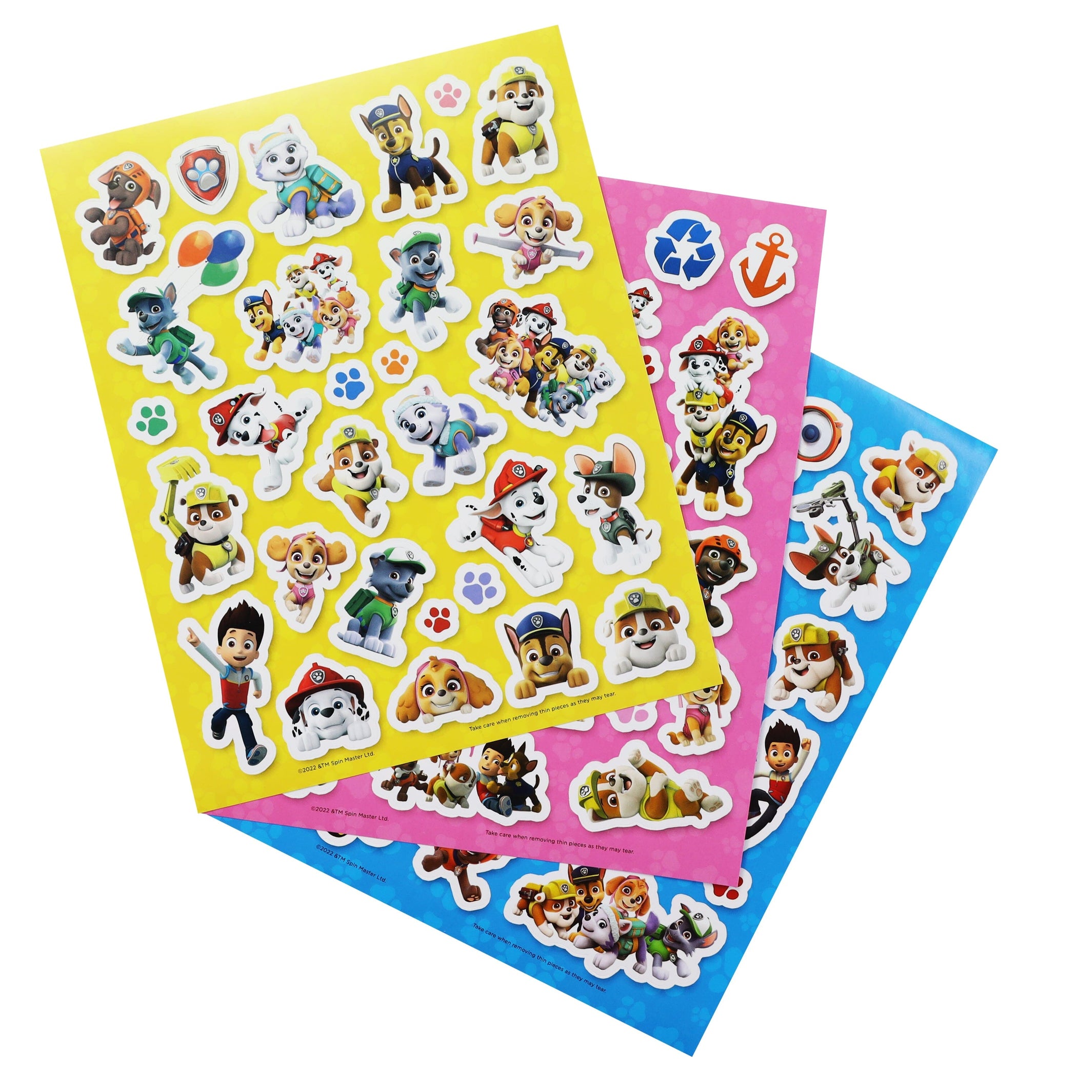 Paw Patrol Activity Pack Colouring Books & Stickers 3 Books Collection ...