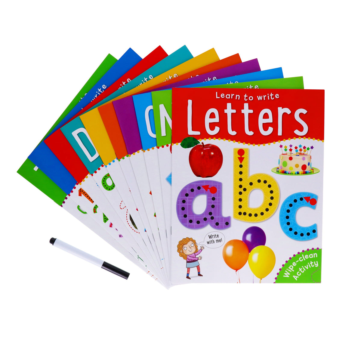 Wipe Clean Learn to Write Activity 10 Book Set Collection Pack - Ages ...