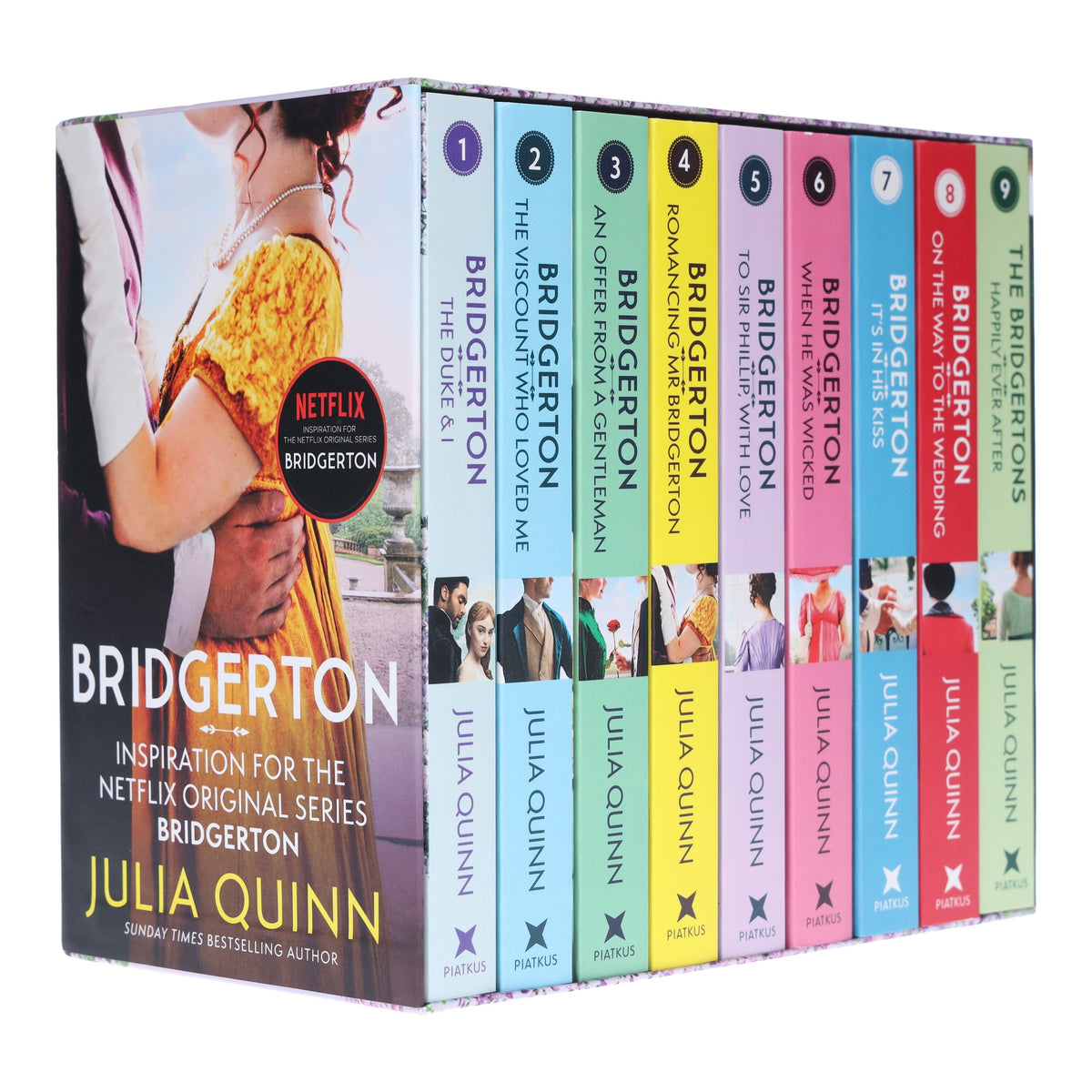 Bridgerton Complete Collection (Book 1-9) by Julia Quinn: 9 Books Box ...