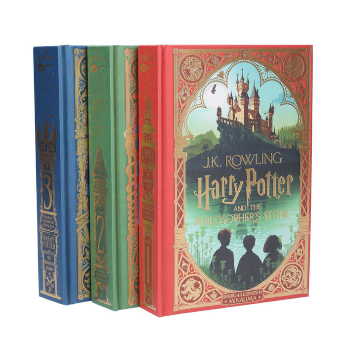 Harry Potter MinaLima Edition (illustrated) by J.K. Rowling 3 Books Co ...