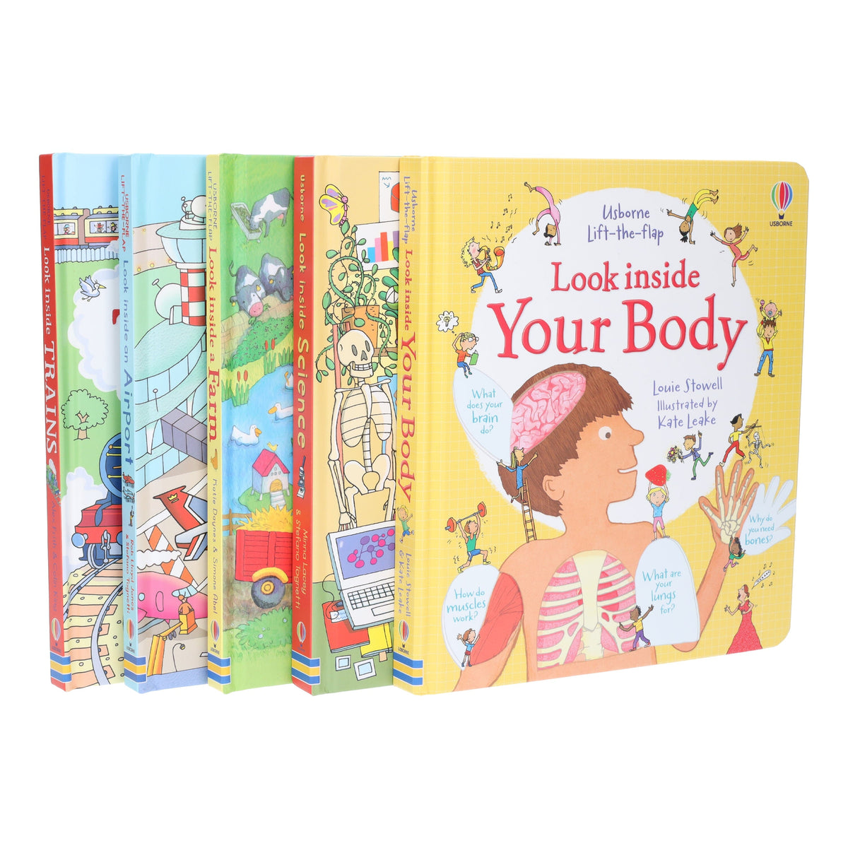 Usborne Lift the Flap Look Inside 5 Books Collection Set - Ages 5+ - B ...