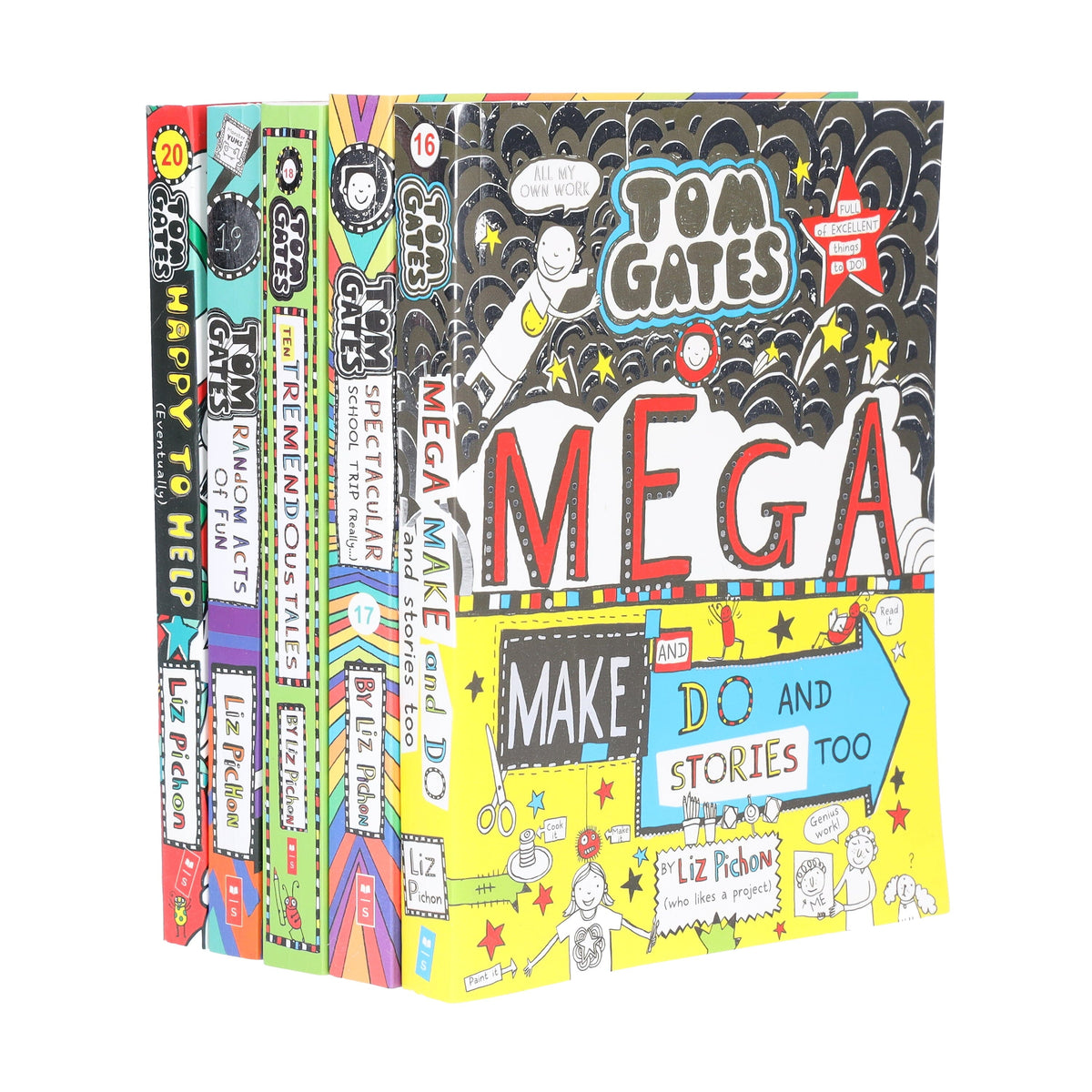 Tom Gates Series By Liz Pichon 5 Books Collection Set (16 to 20) - Age ...