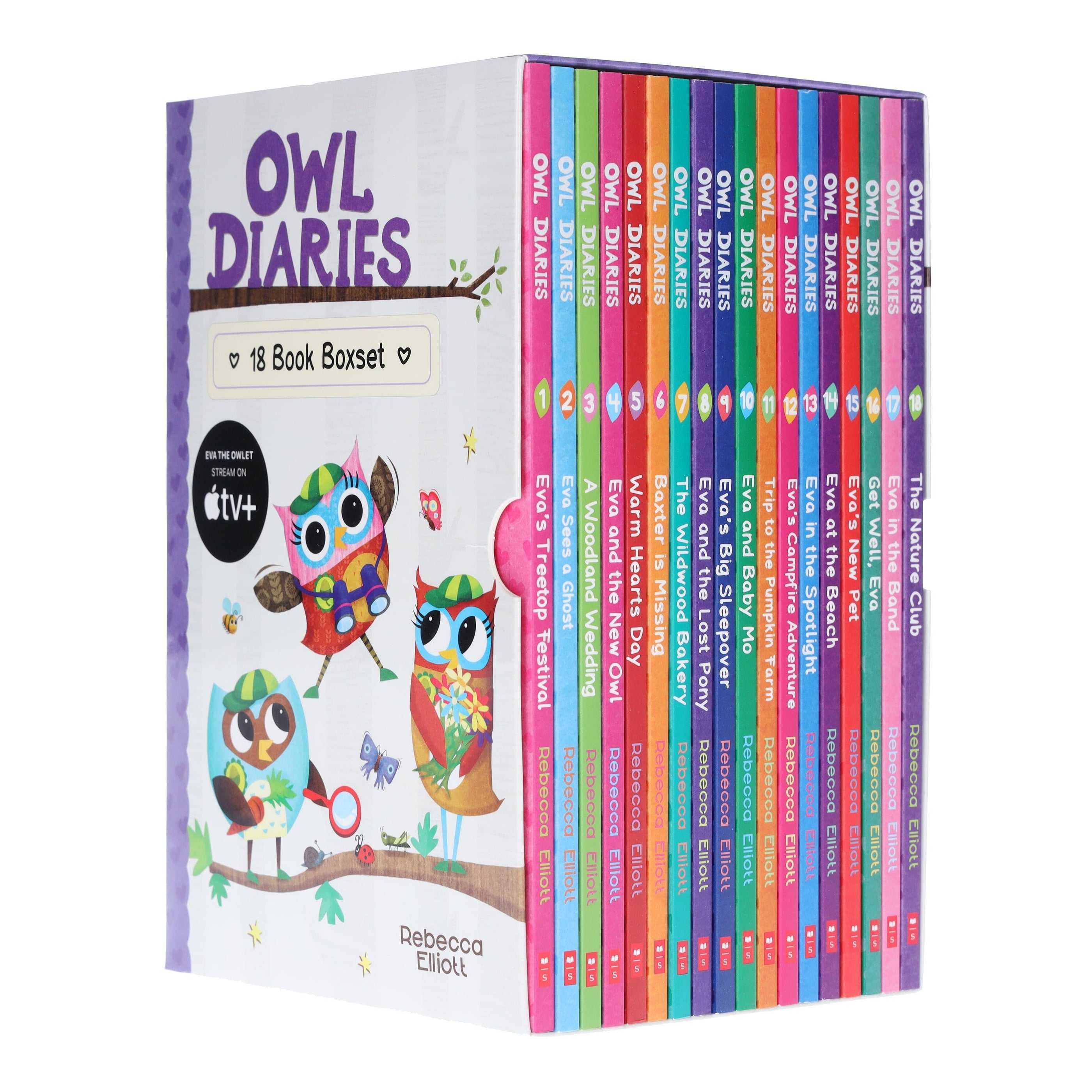 Owl Diaries Series By Rebecca Elliott: illustrated 18 Books Collection ...