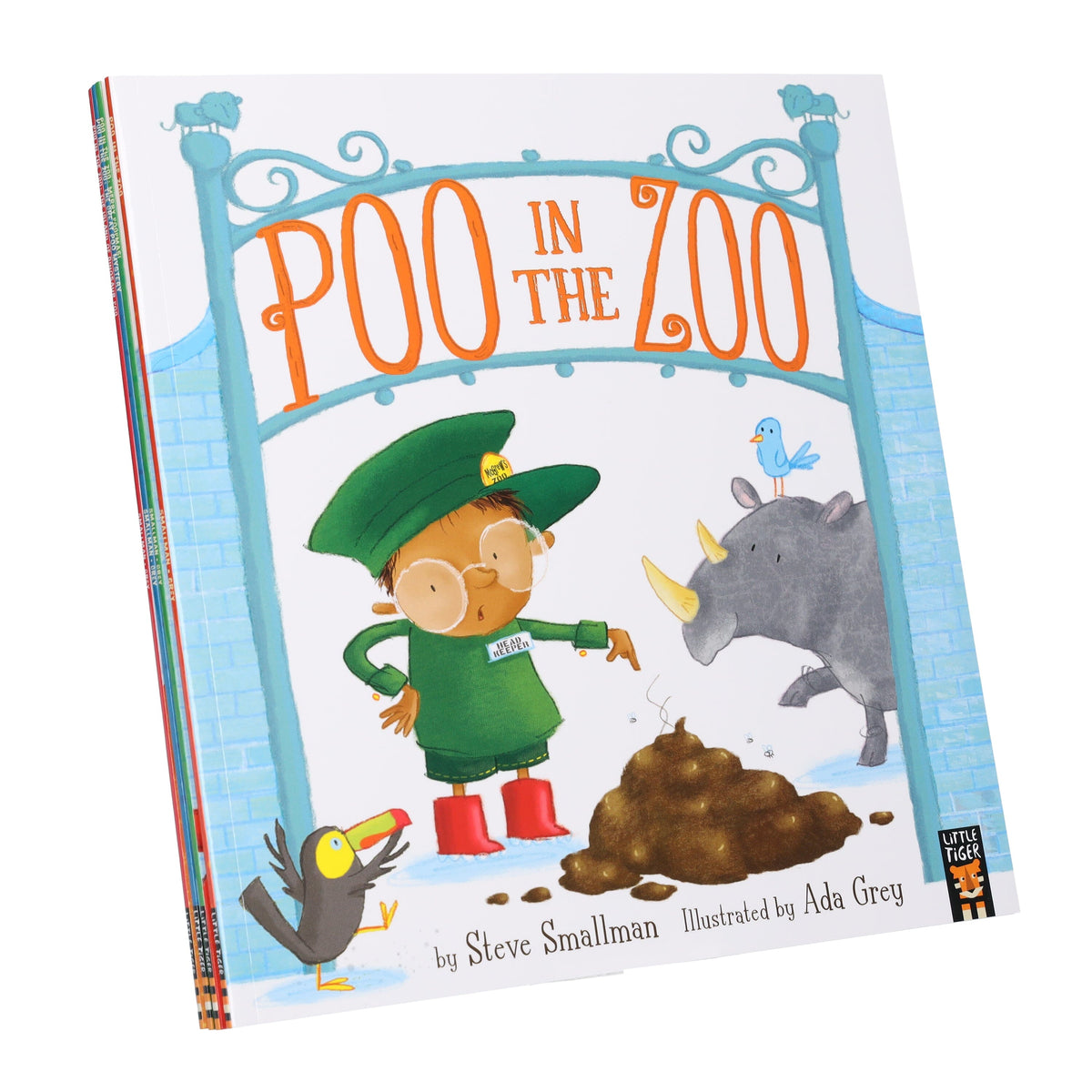 Poo In The Zoo Series By Steve Smallman 4 Books Picture Stories Collec ...