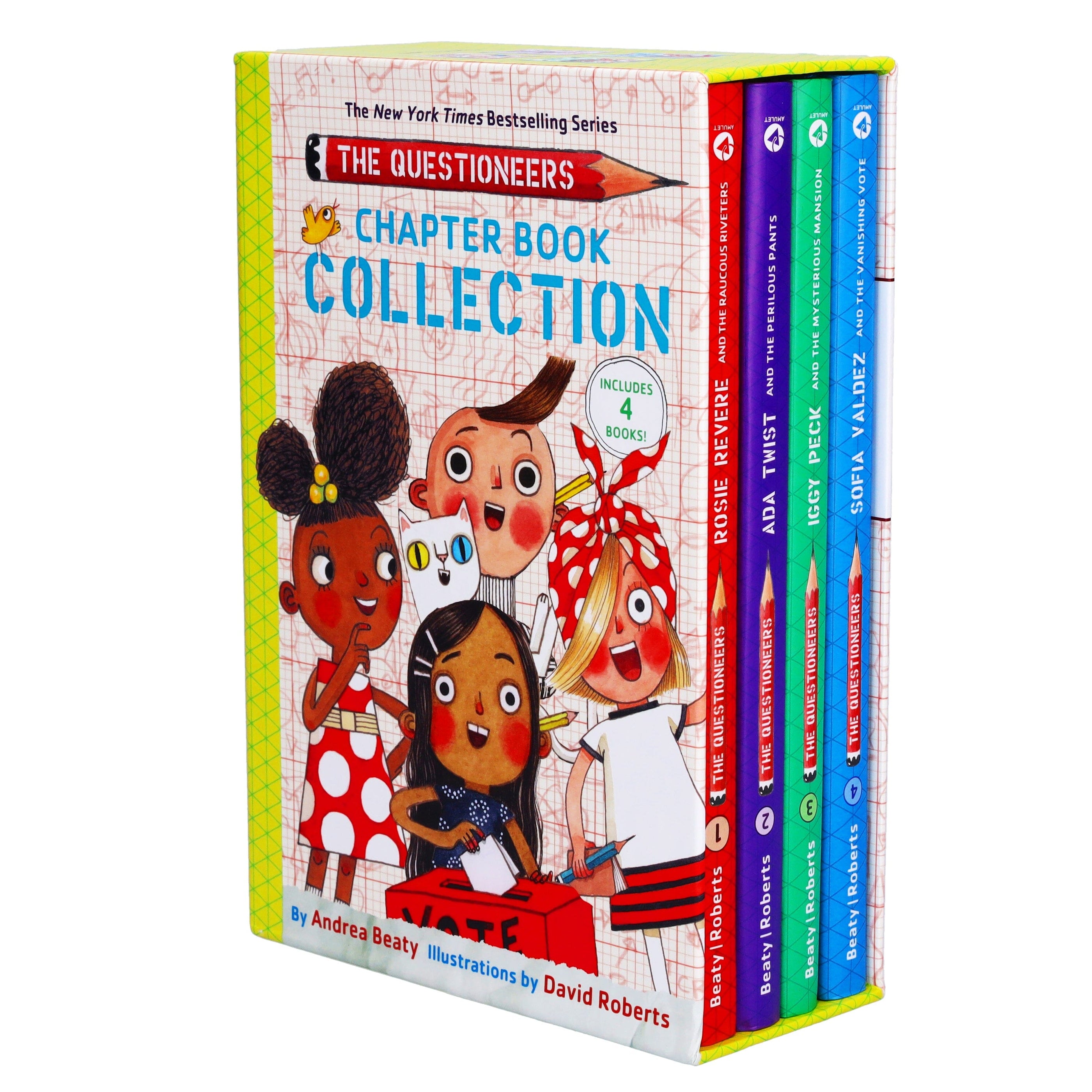 Questioneers Chapter Book Collection by Andrea Beaty & David Roberts 4 ...
