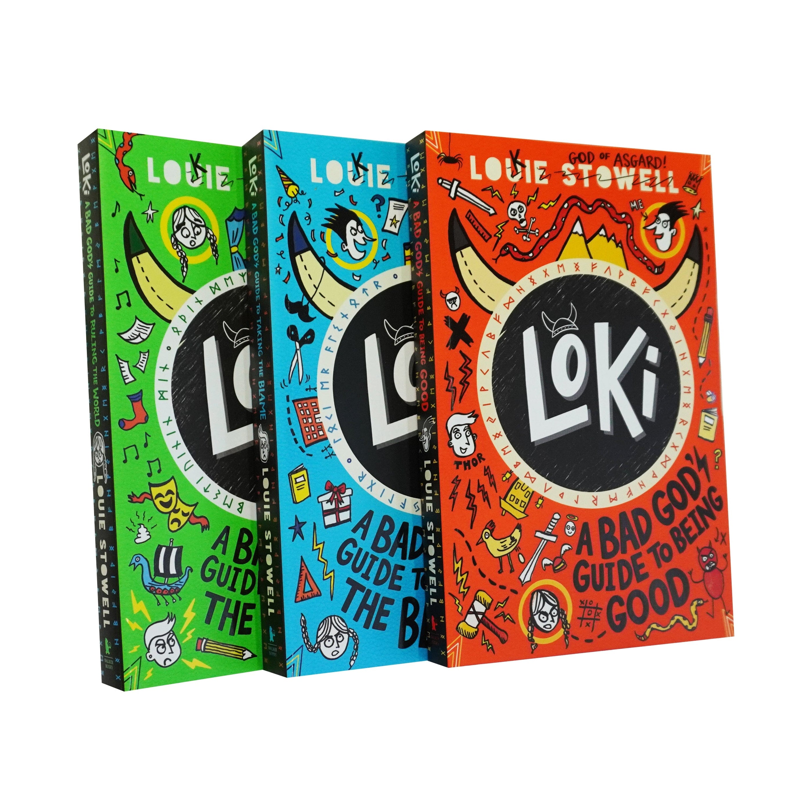 Loki: A Bad God’s Guide Series by Louie Stowell 3 Books Collection Set ...
