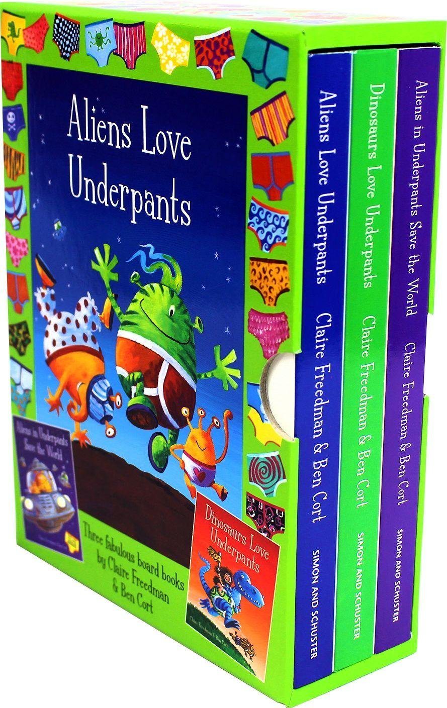 Aliens & Dinosaur Love Underpants 3 Books Box Set — Books2Door