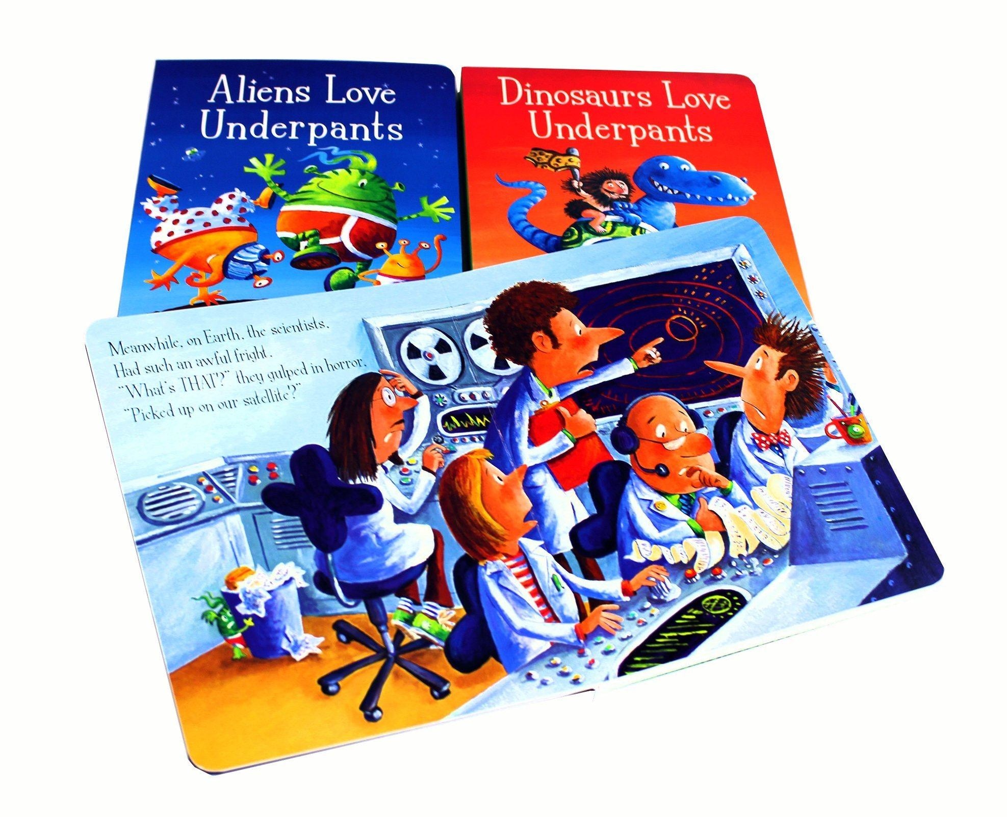 Aliens & Dinosaur Love Underpants 3 Books Box Set — Books2Door