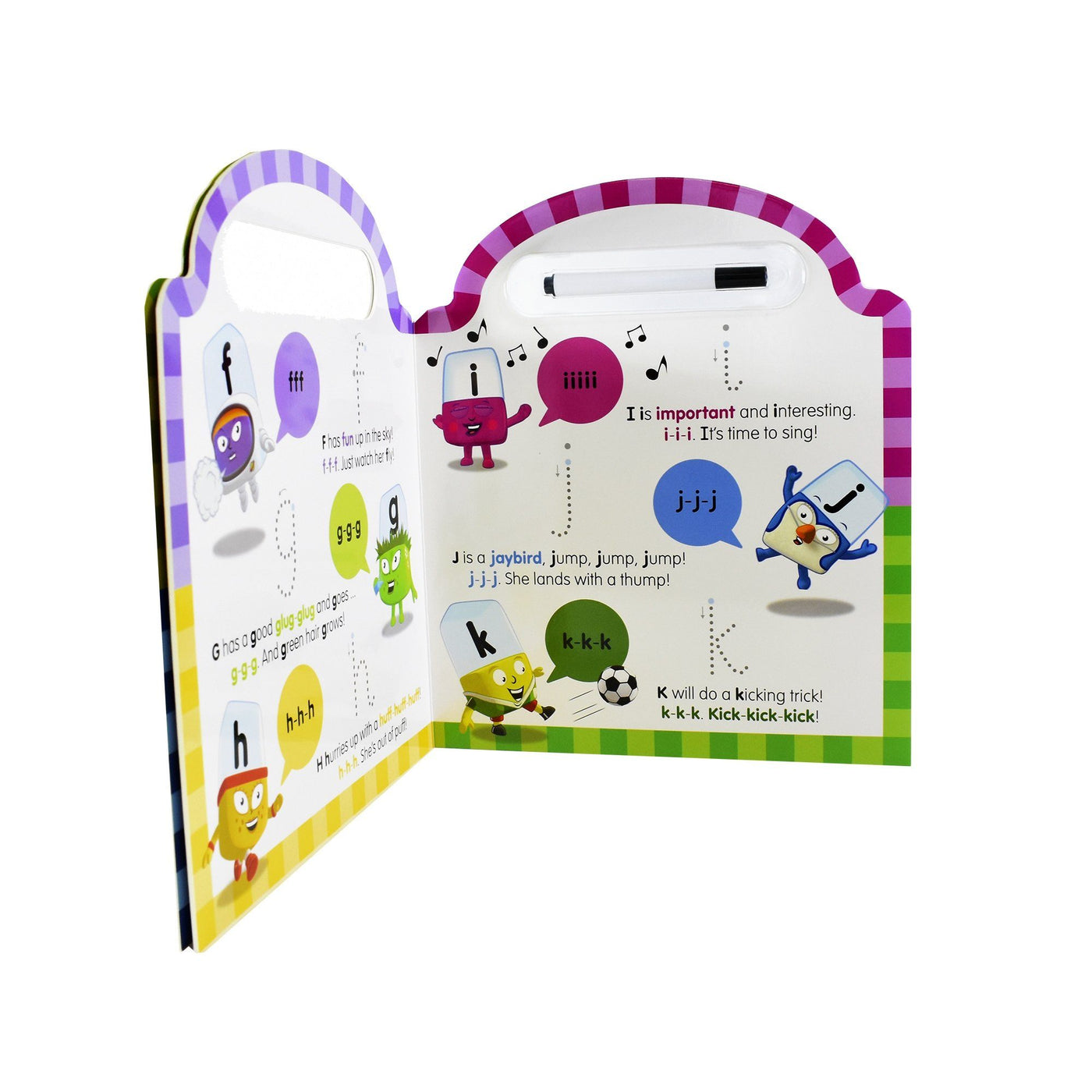 Alphablocks official Wipe Clean ABC - Pen Included Board book - Age 0 ...