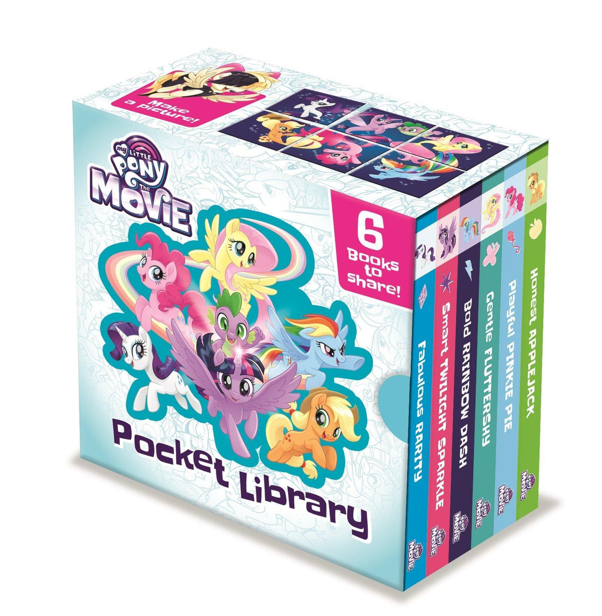 My Little Pony 6 Books - Pocket Library - Ages 0-5 - Board Books ...