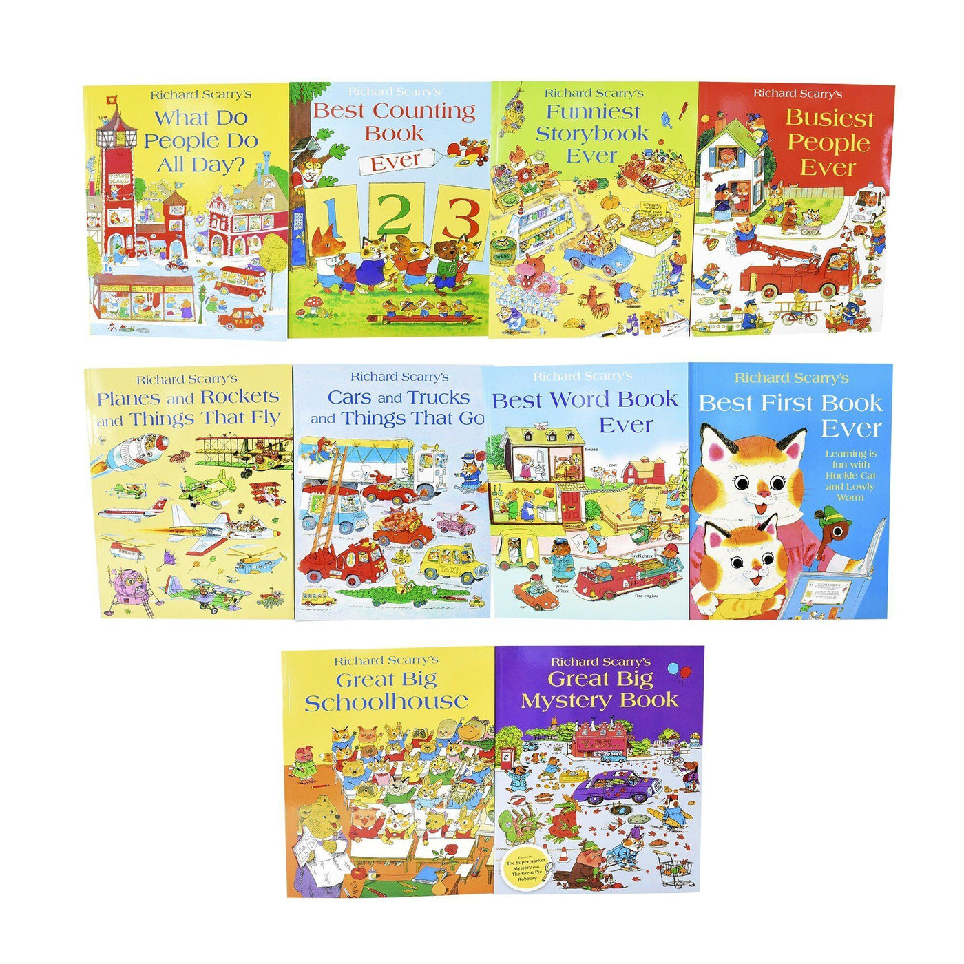 Richard Scarry's Collection 10 Books Set Best First Book Ever - Ages 2 ...
