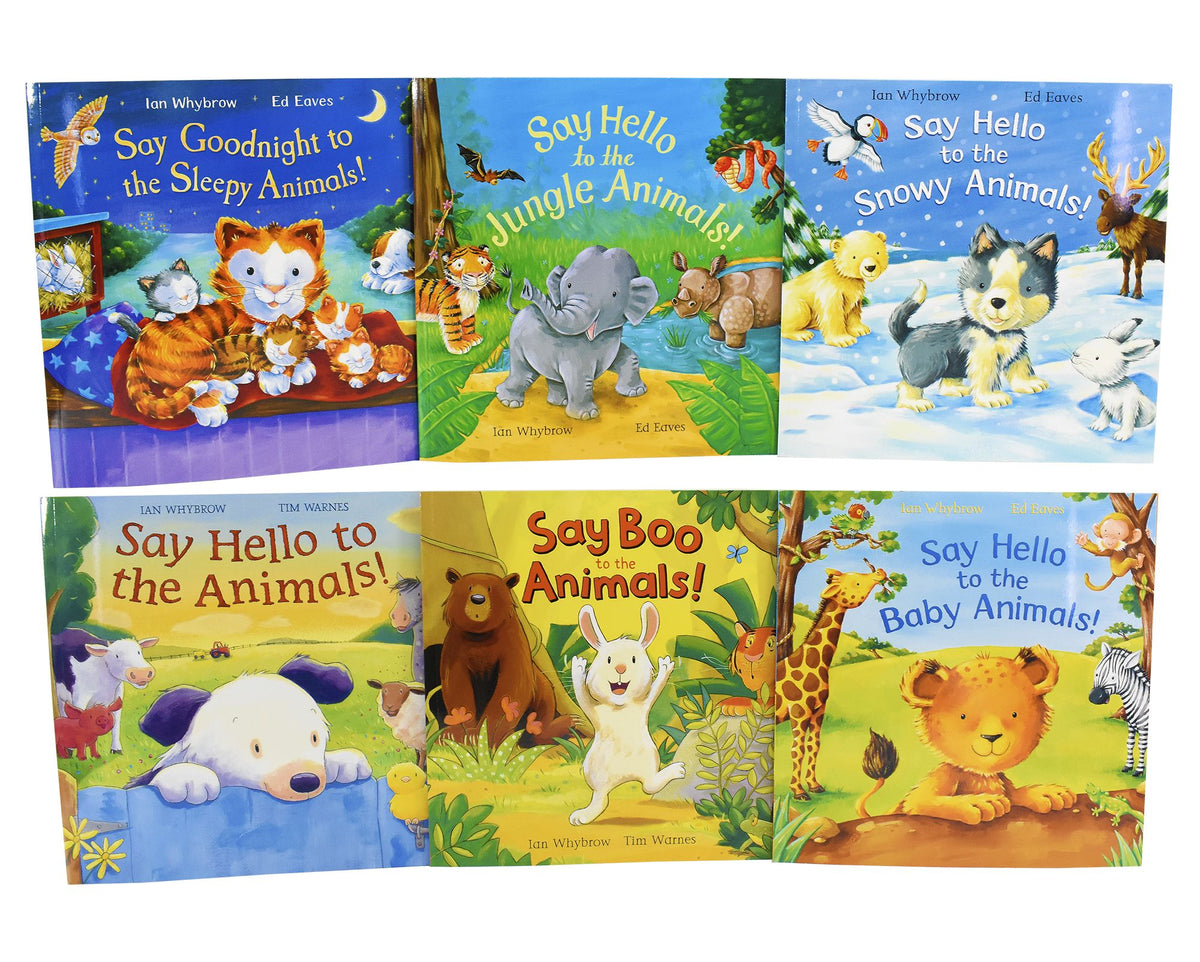 Say Hello To The Animals by Ian Whybrow 6 Books Children Set - Ages 0 ...