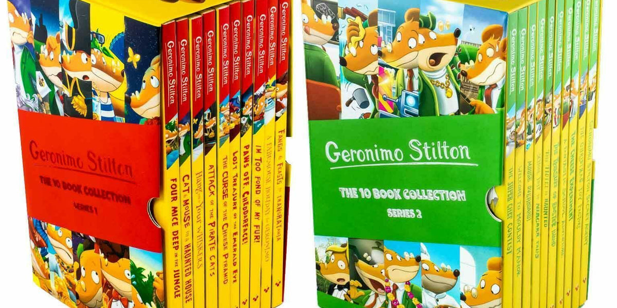 Geronimo Stilton Series 1 & 2 Collection 20 Books Box Set - Ages 5-7 ...