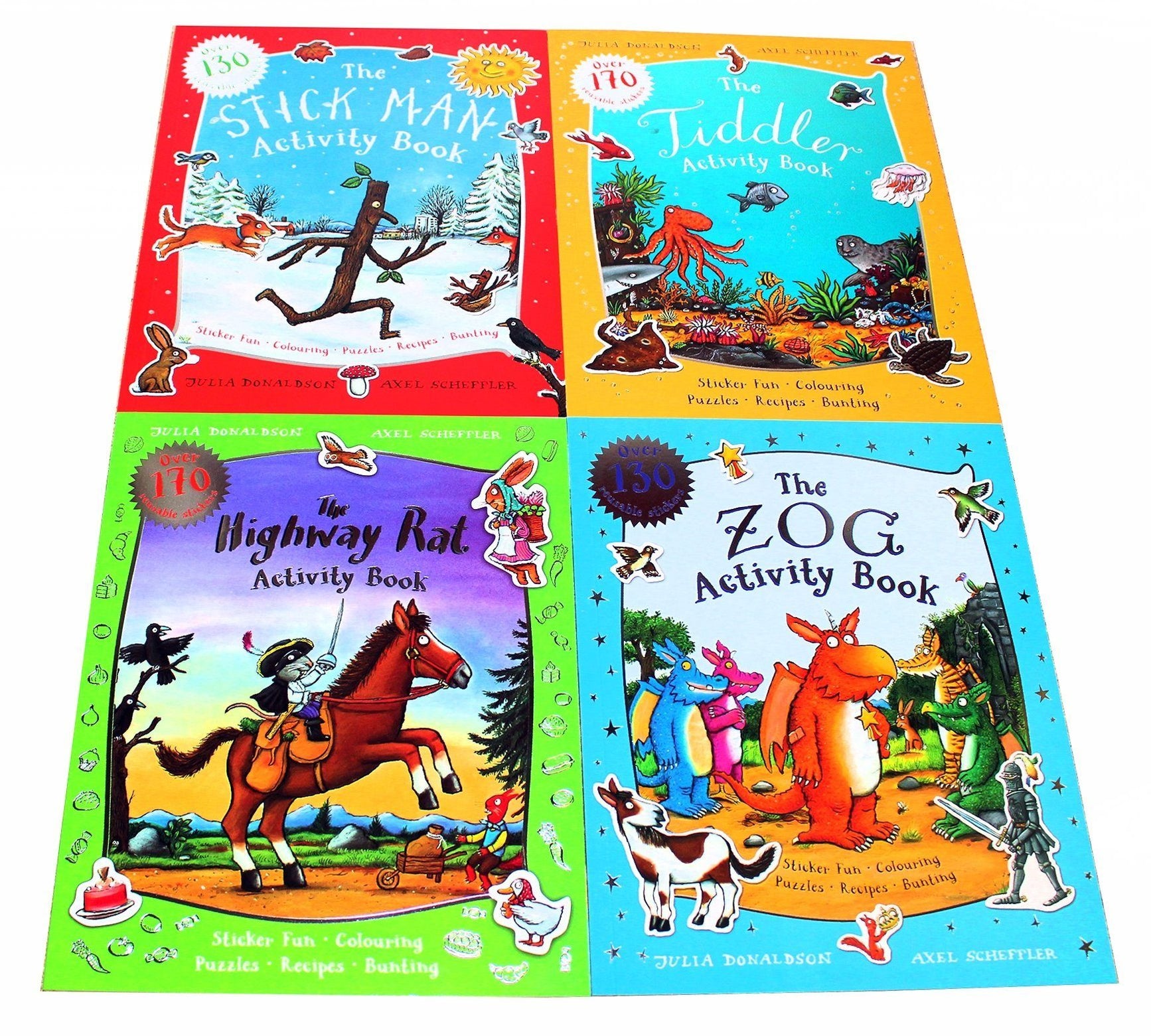 Julia Donaldson and Axel Scheffler 4 Activity Books - Ages 5-7 - Paper ...
