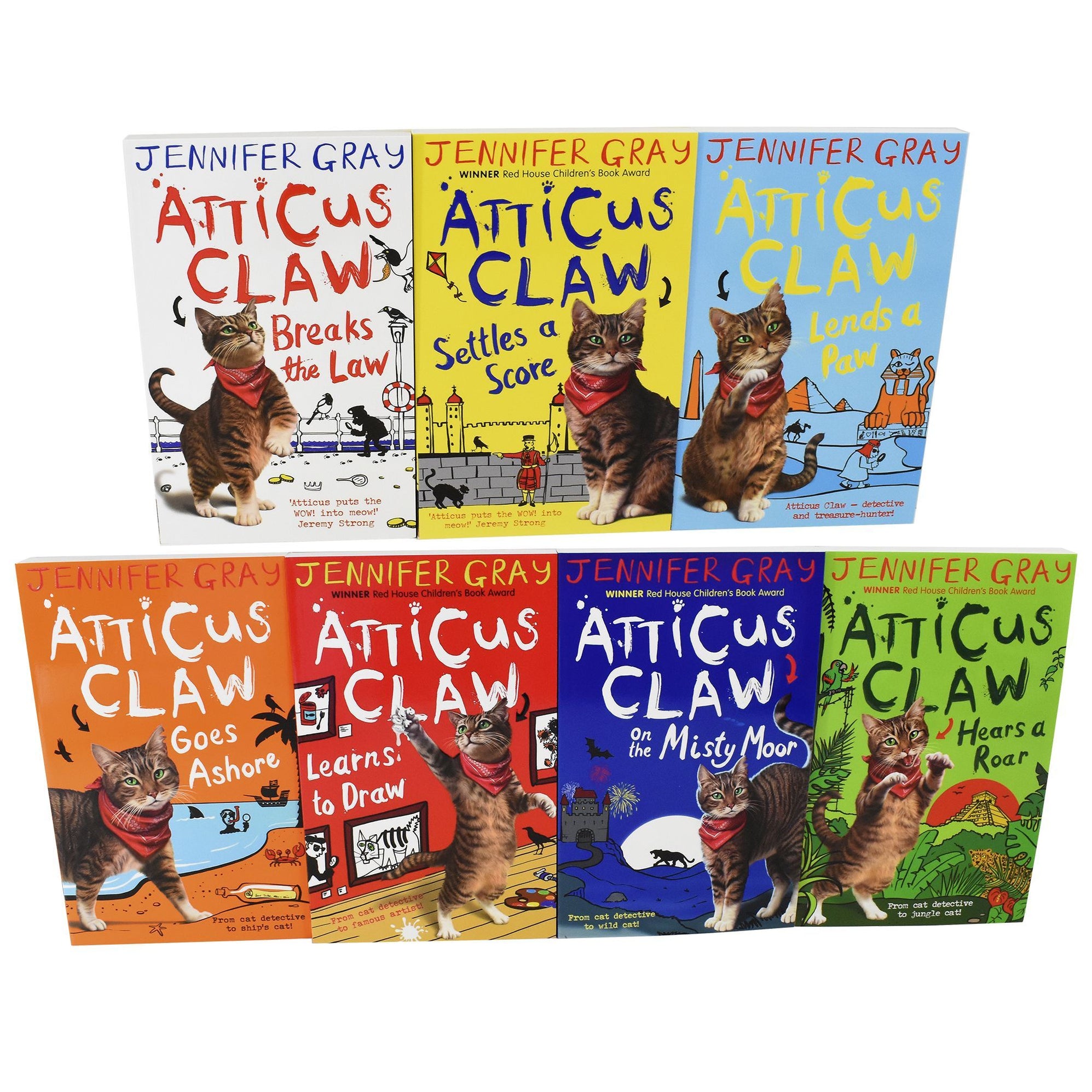 Atticus Claw Worlds Greatest Cat Detective 7 Books Collection - Ages 7 ...