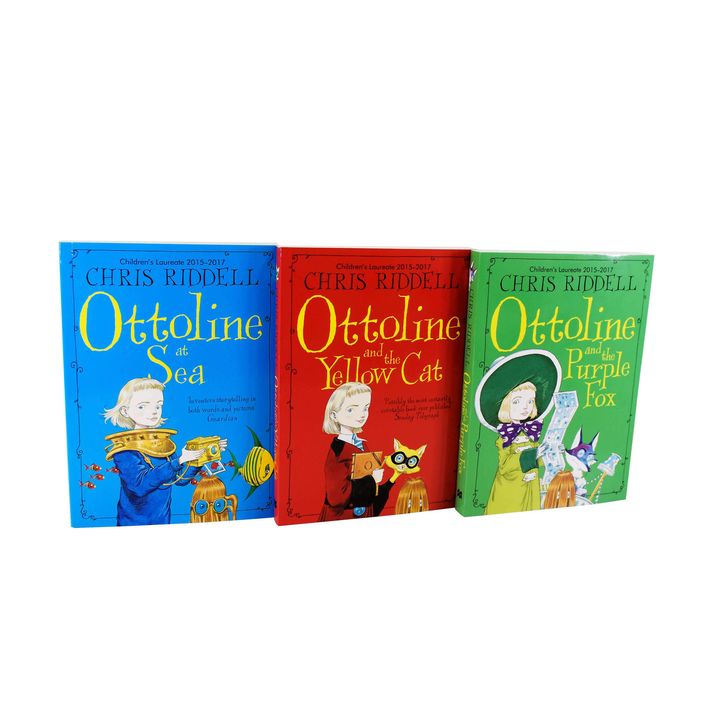 Chris Riddell Ottoline Collection 3 Books Set - Paperback - Age 7-9 ...