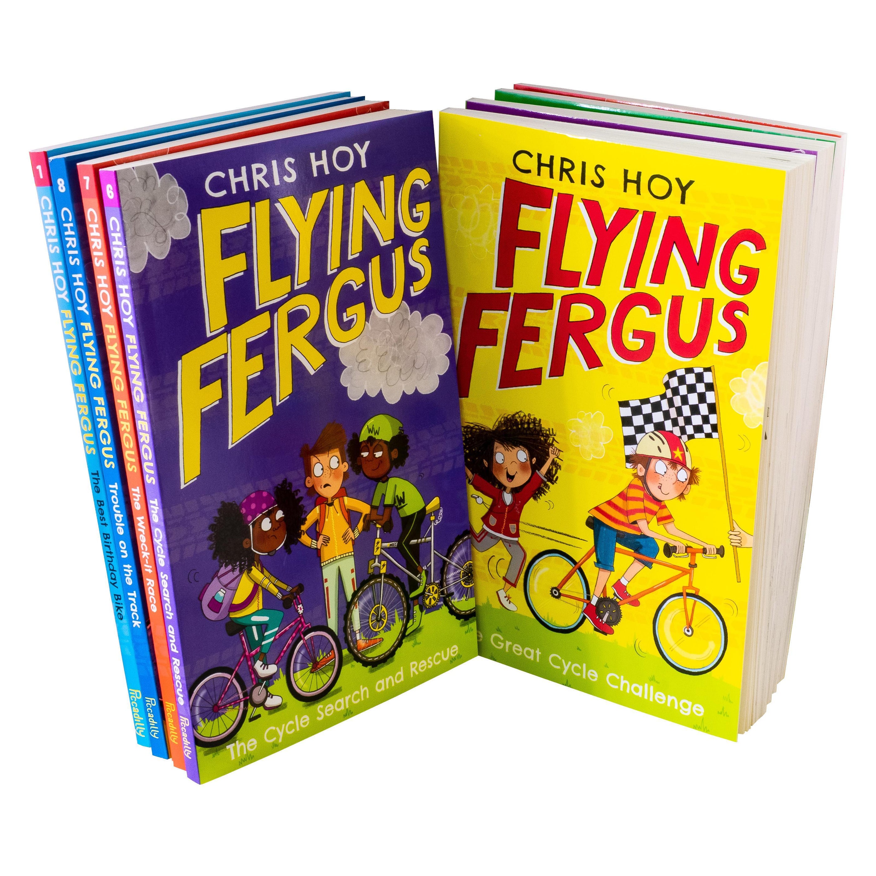 Flying Fergus 8 Book Collection Set By Sir Chris Hoy - Ages 7-9 - Pape ...