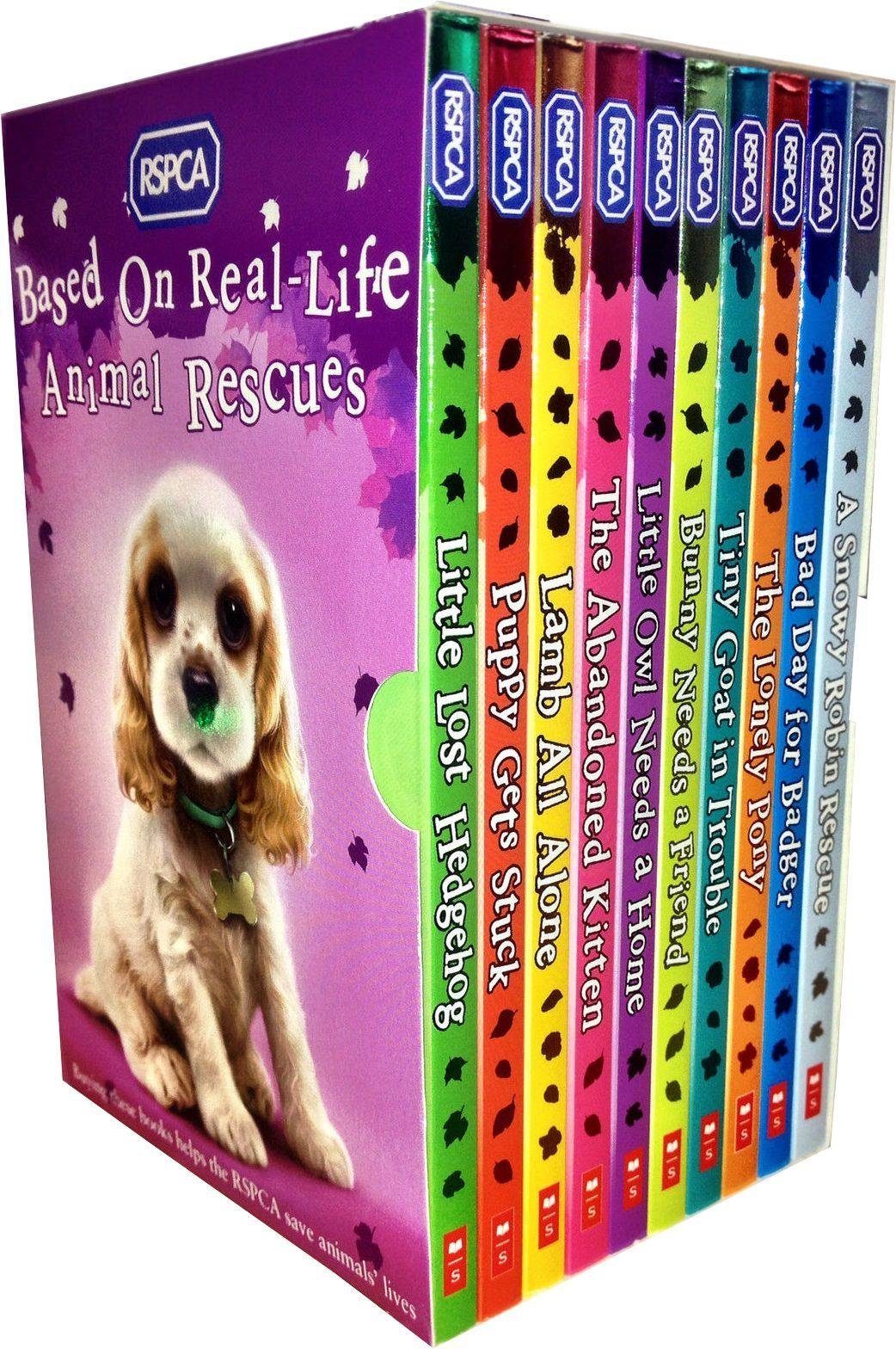 RSPCA Animal Rescue Pets 10 Childrens Books Box Set - Ages 7-9 - Paper ...
