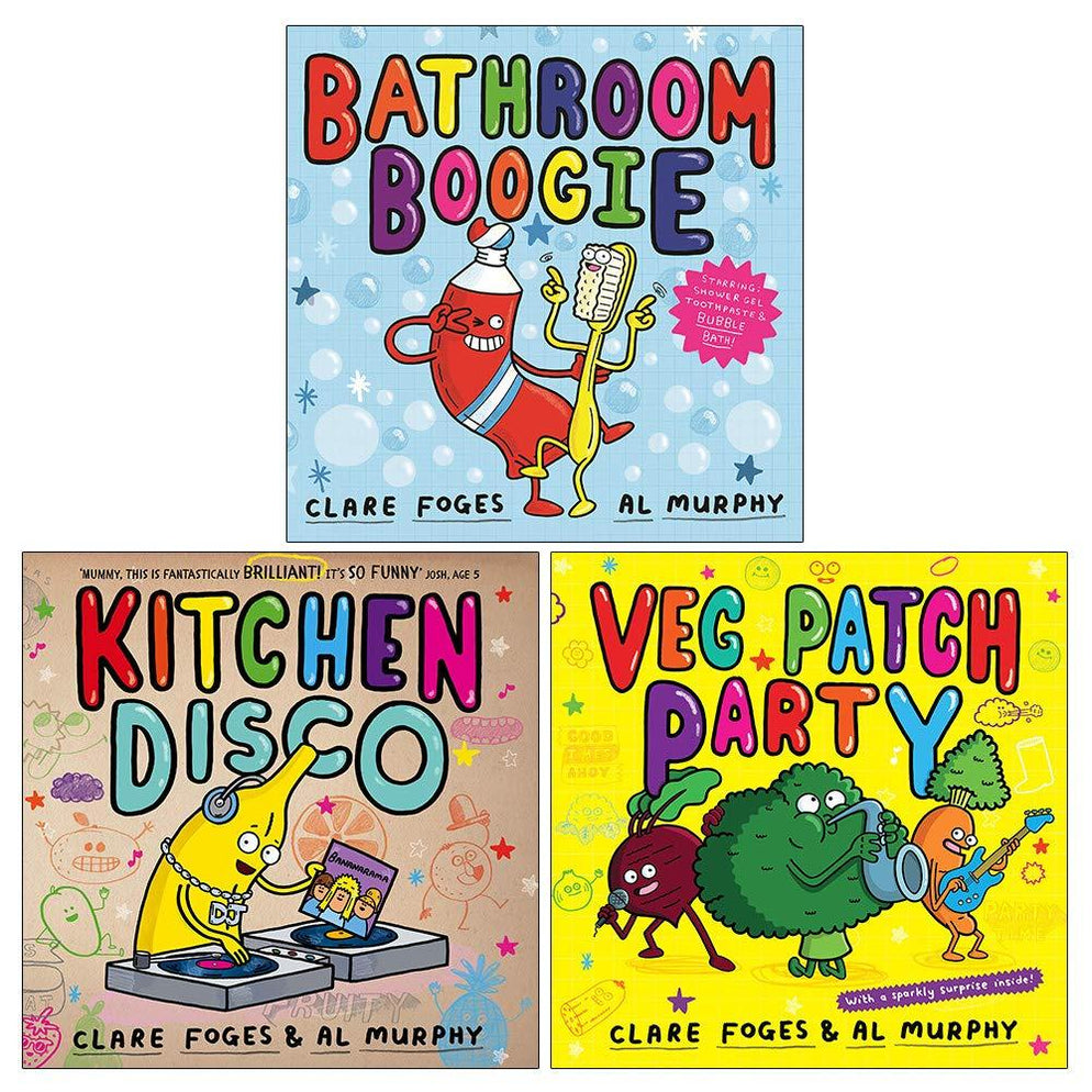 Kitchen Disco by Clare Foges & Al Murphy 3 Picture Books Collection Se ...