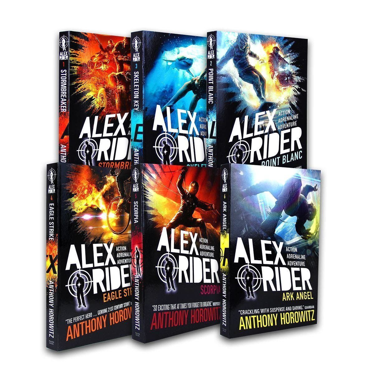 Alex Rider 6 Book pack Adventure Series Collection - Spy Fiction - Pap ...