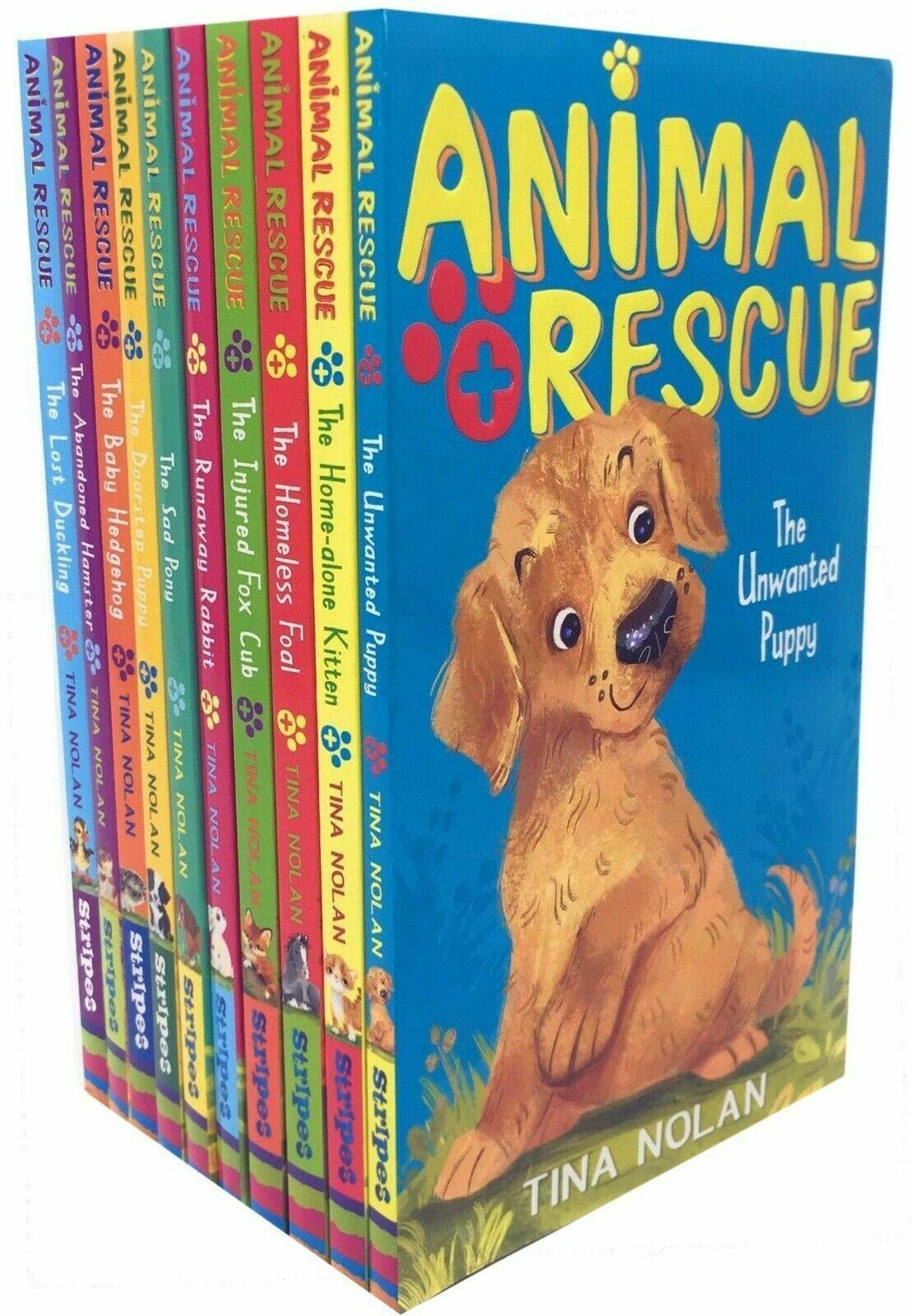 Animal Rescue Series 10 Books Collection Set by Tina Nolan - Ages 7-9 ...