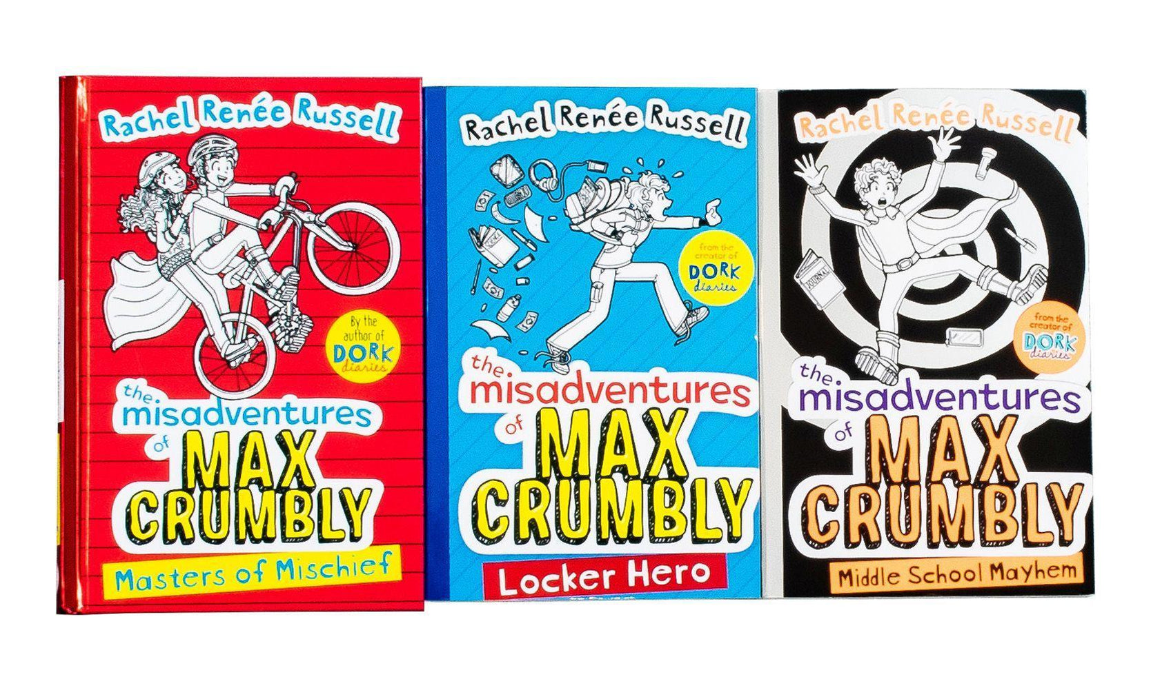 Rachel Renee Russell Misadventures Of Max Crumbly 3 Books - Ages 9-14 ...