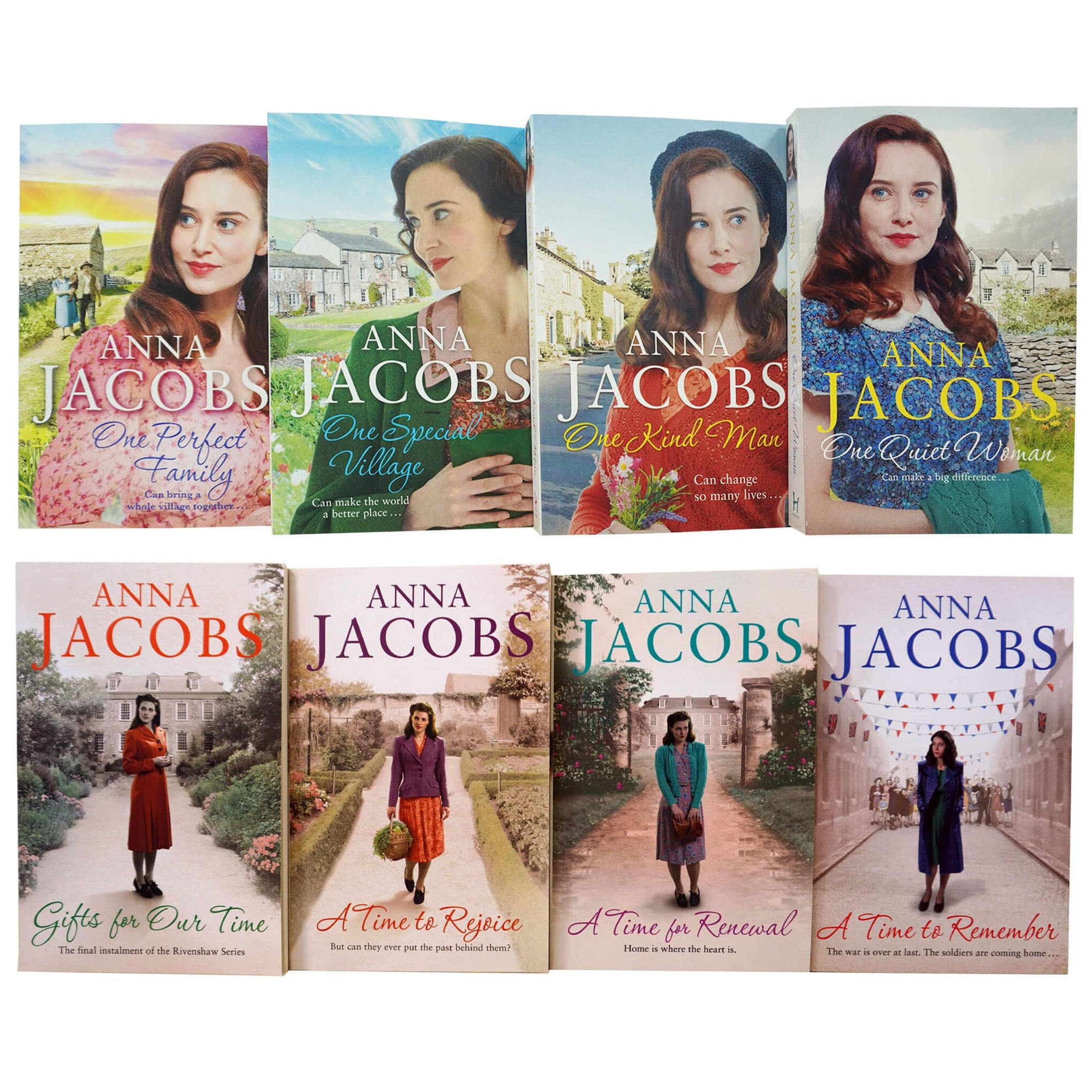 Anna Jacobs Ellindale and Rivenshaw Series 8 Books Collection Set - Fi ...
