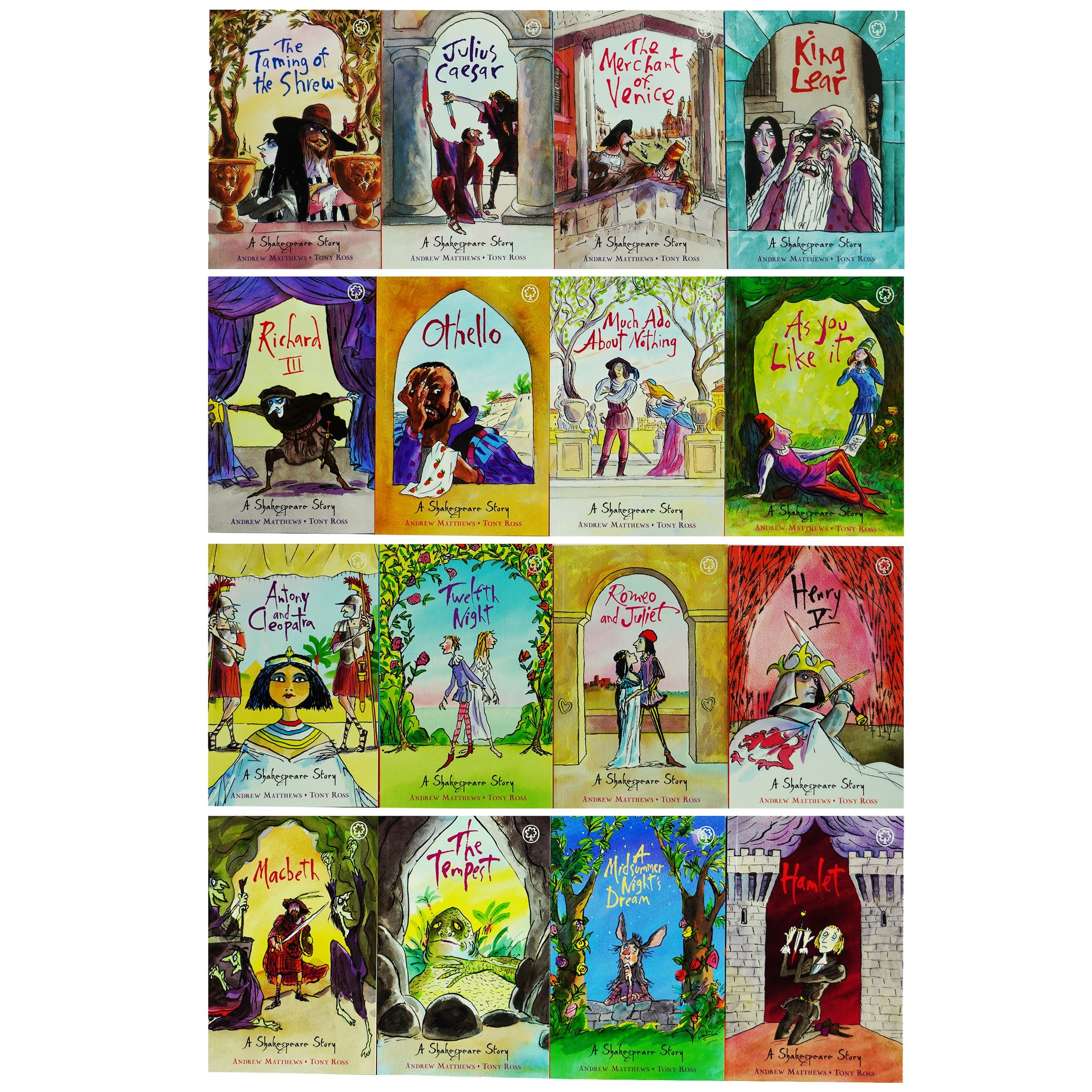 The Shakespeare Stories By Andrew Matthews & Tony Ross 16 Books Collec ...