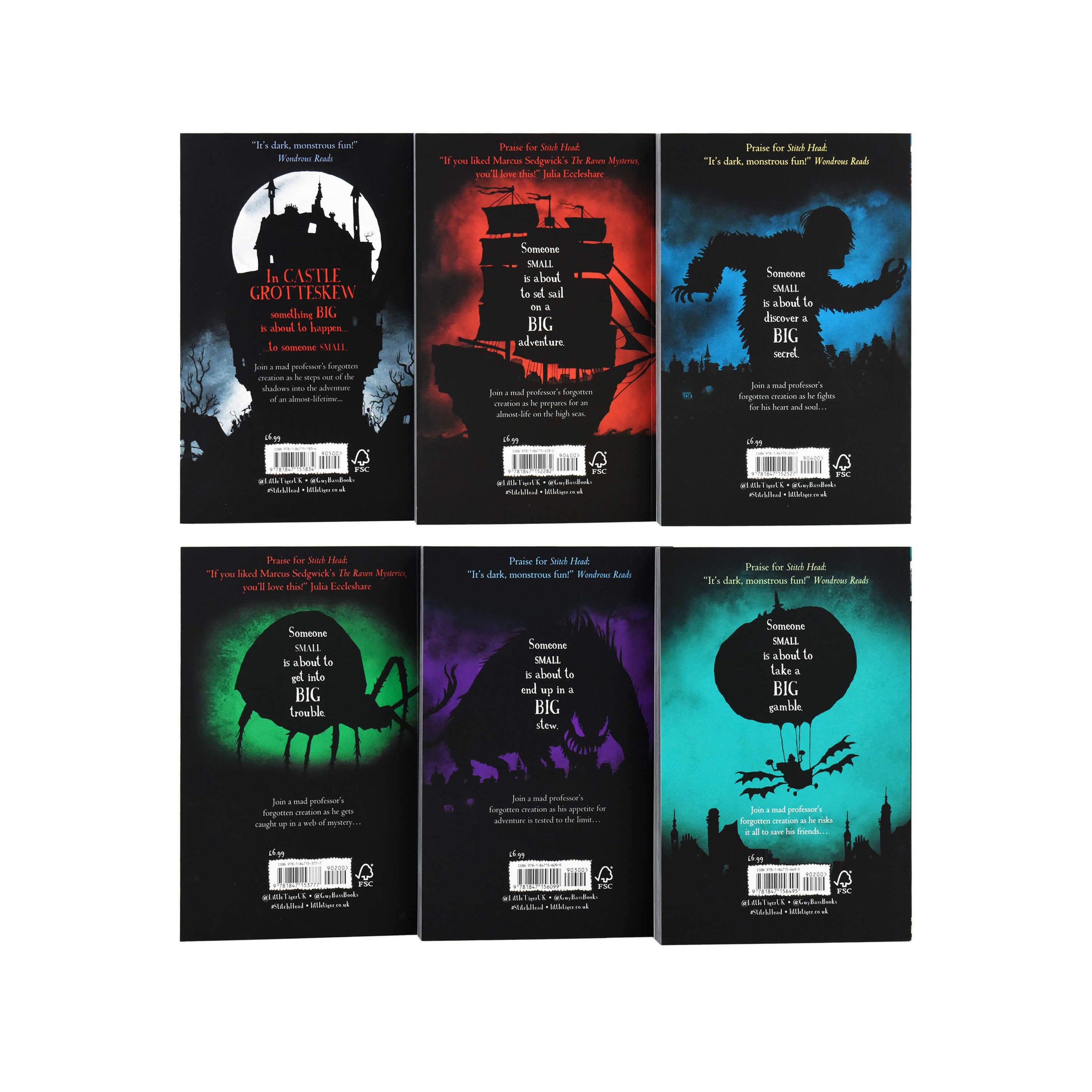 Stitch Head by Guy Bass 6 Books Collection Box Set - Ages 9-14 - Paper ...