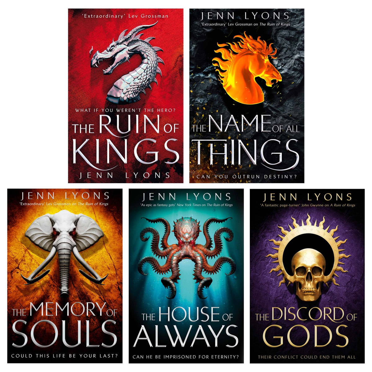 A Chorus of Dragons Series by Jenn Lyons 5 Books Collection Set - Fict ...