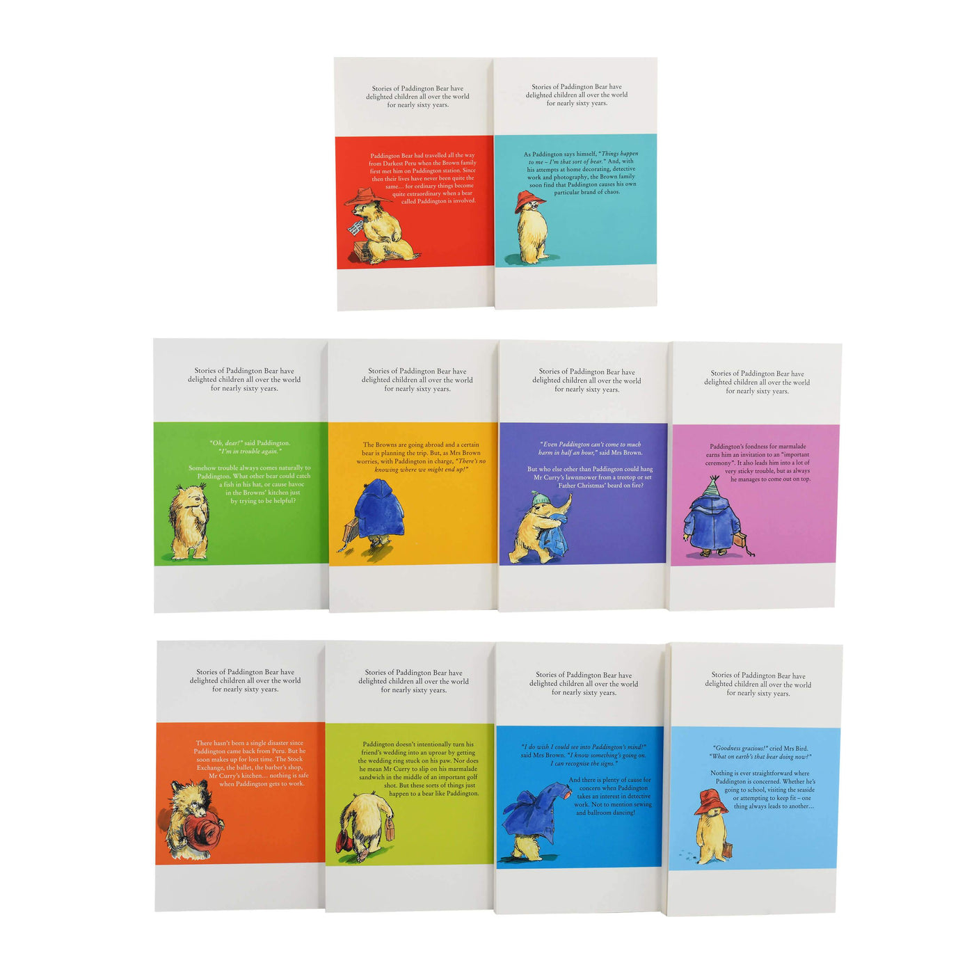 Paddington Bear Classic Collection 10 Books By Michael Bond - Ages 7 ...