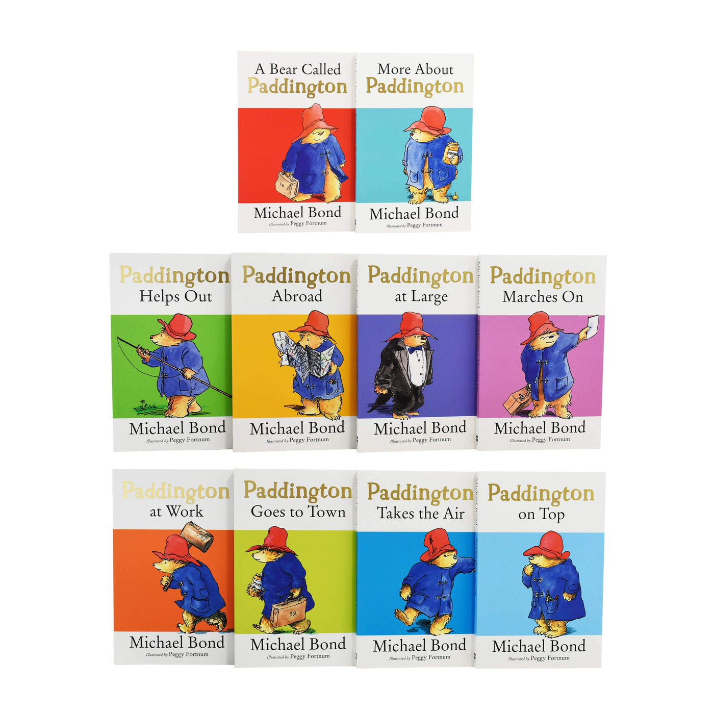 Paddington Bear Classic Collection 10 Books By Michael Bond - Ages 7 ...