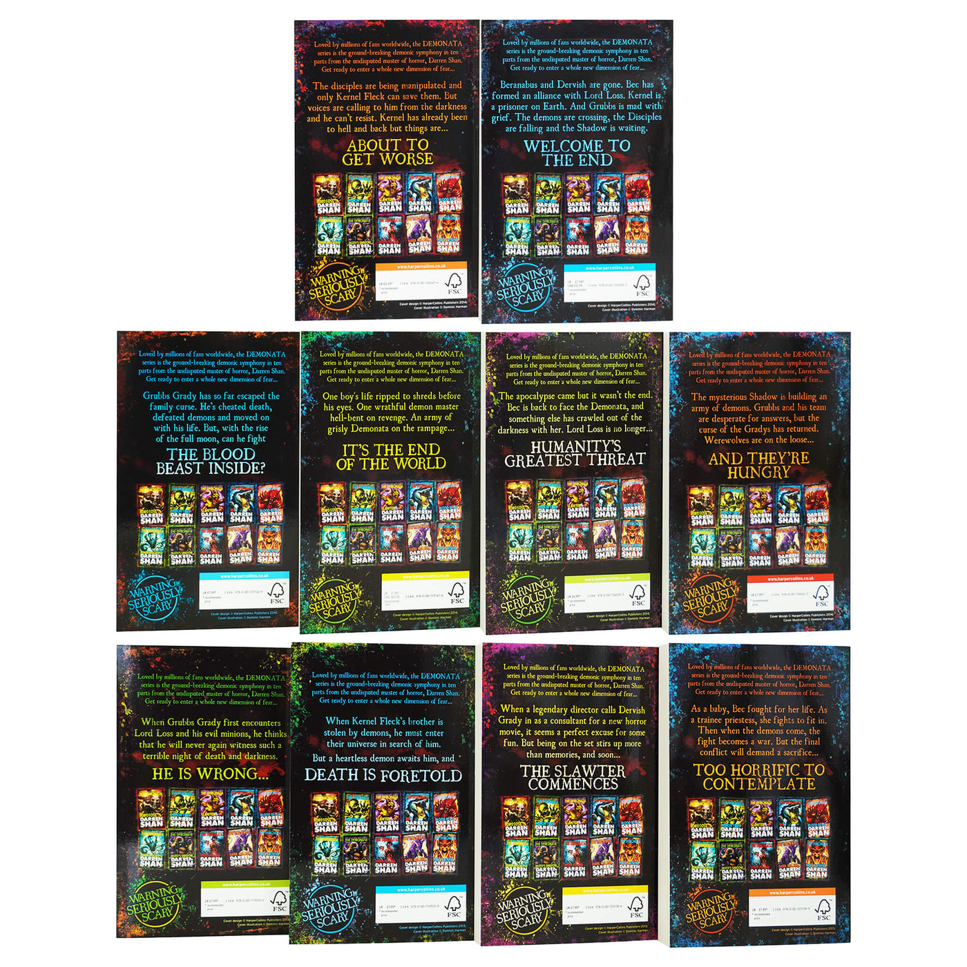 The Demonata Series By Darren Shan 10 Books Collection - Age 10+ - Pap ...