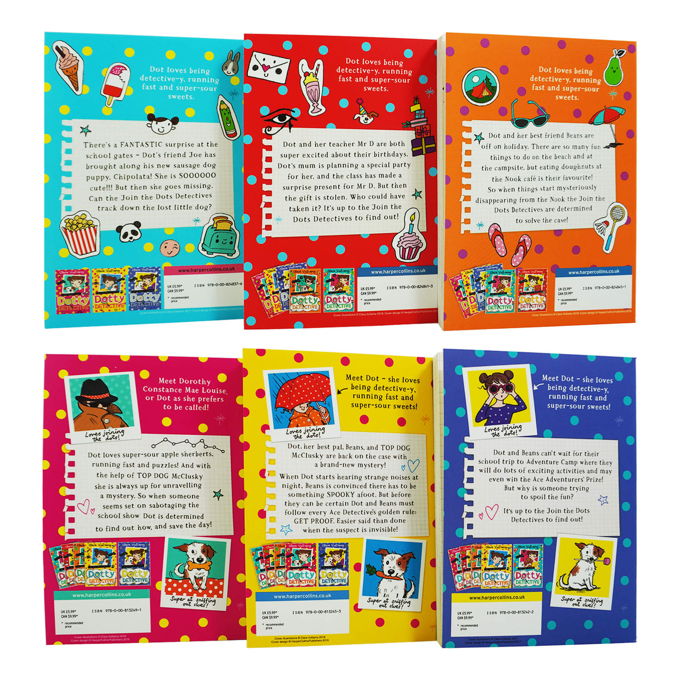 Dotty Detective By Clara Vulliamy 6 Books Collection Set - Ages 7+ - P ...