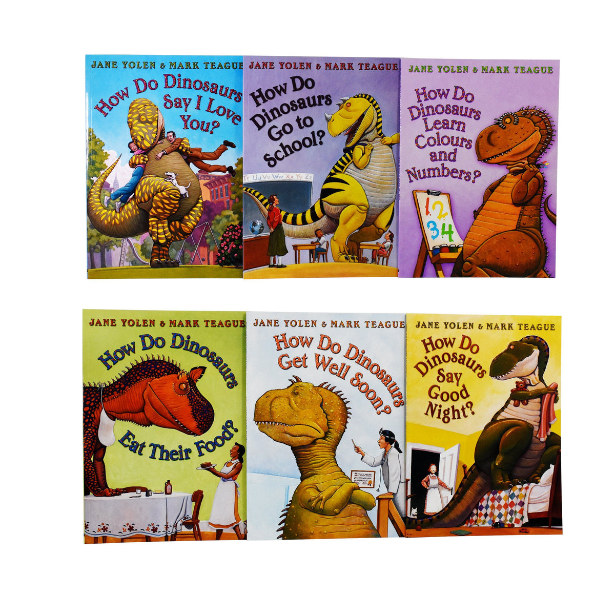 How Do Dinosaurs Learn By Jane Yolen 6 Books Collection Set - Age 0-5 ...