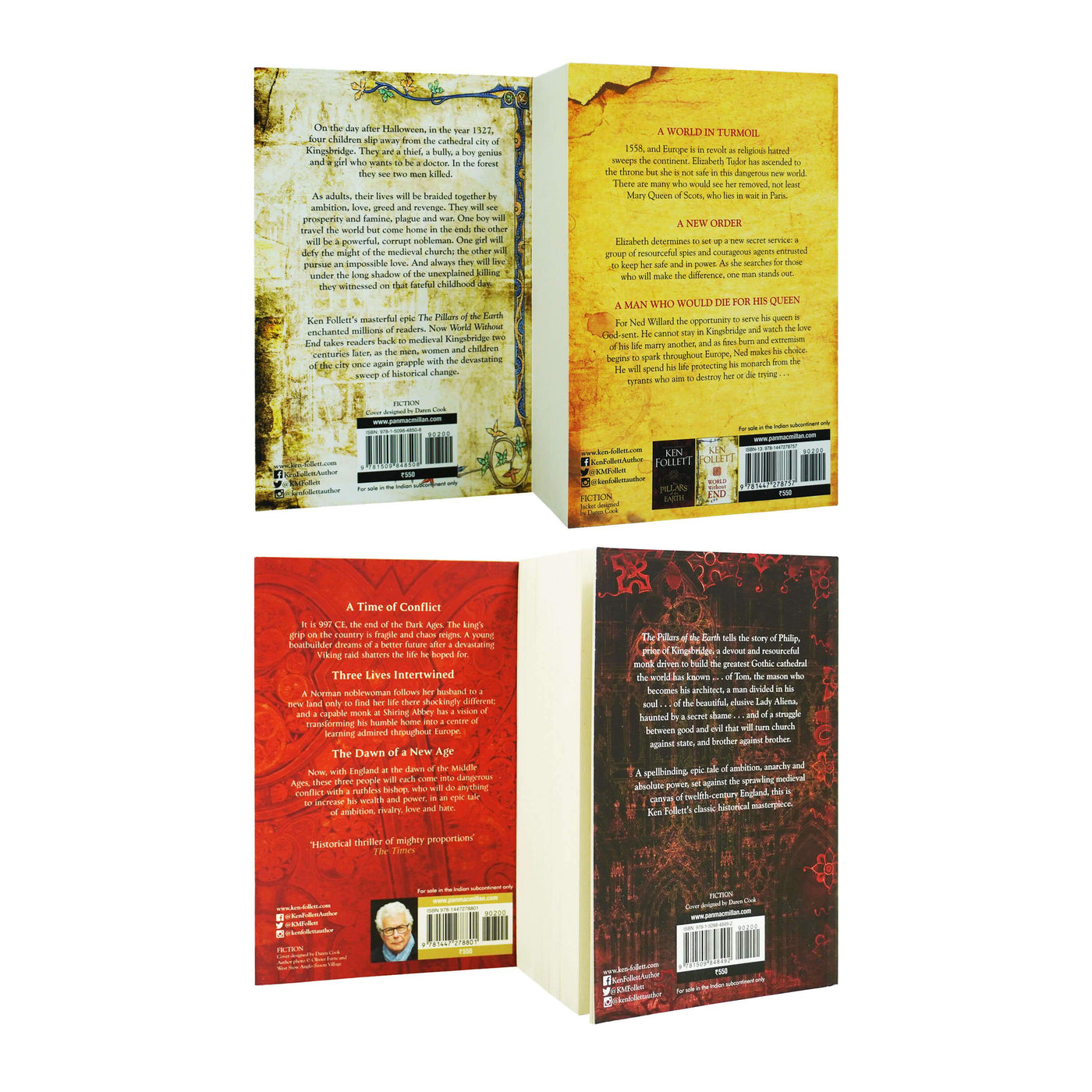 Kingsbridge Series by Ken Follett 4 Books Collection Set - Fiction - P ...
