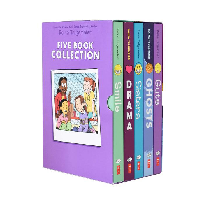 Raina Telgemeier 5 Books Collection Graphic Novels Box Set - Ages 9 ...
