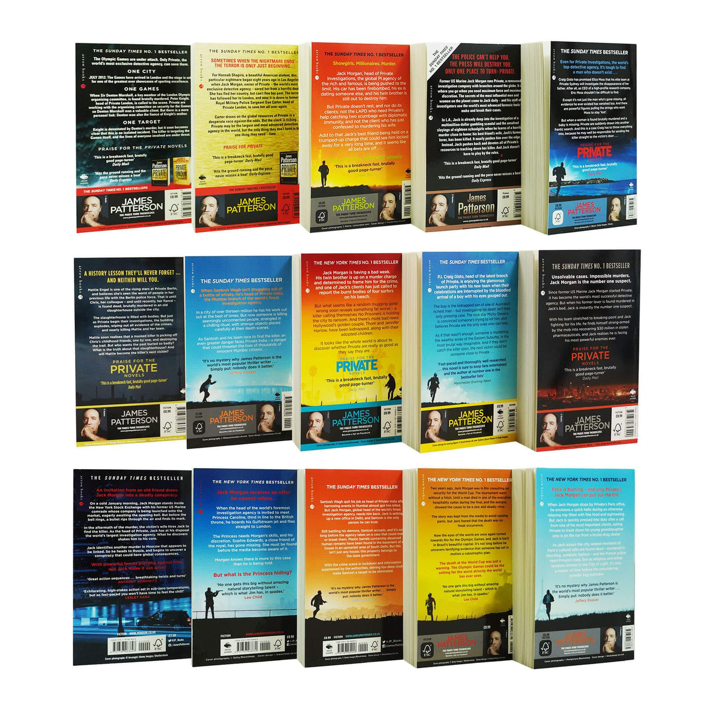 Private Series 15 Books Collection Set by James Patterson - Fiction ...