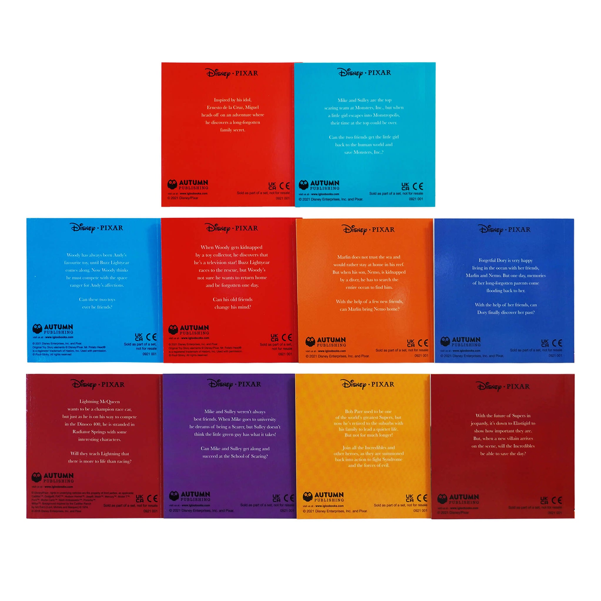 Pixar: My Little Library 10 Books Collection Set - Ages 5-8 - Paperbac ...