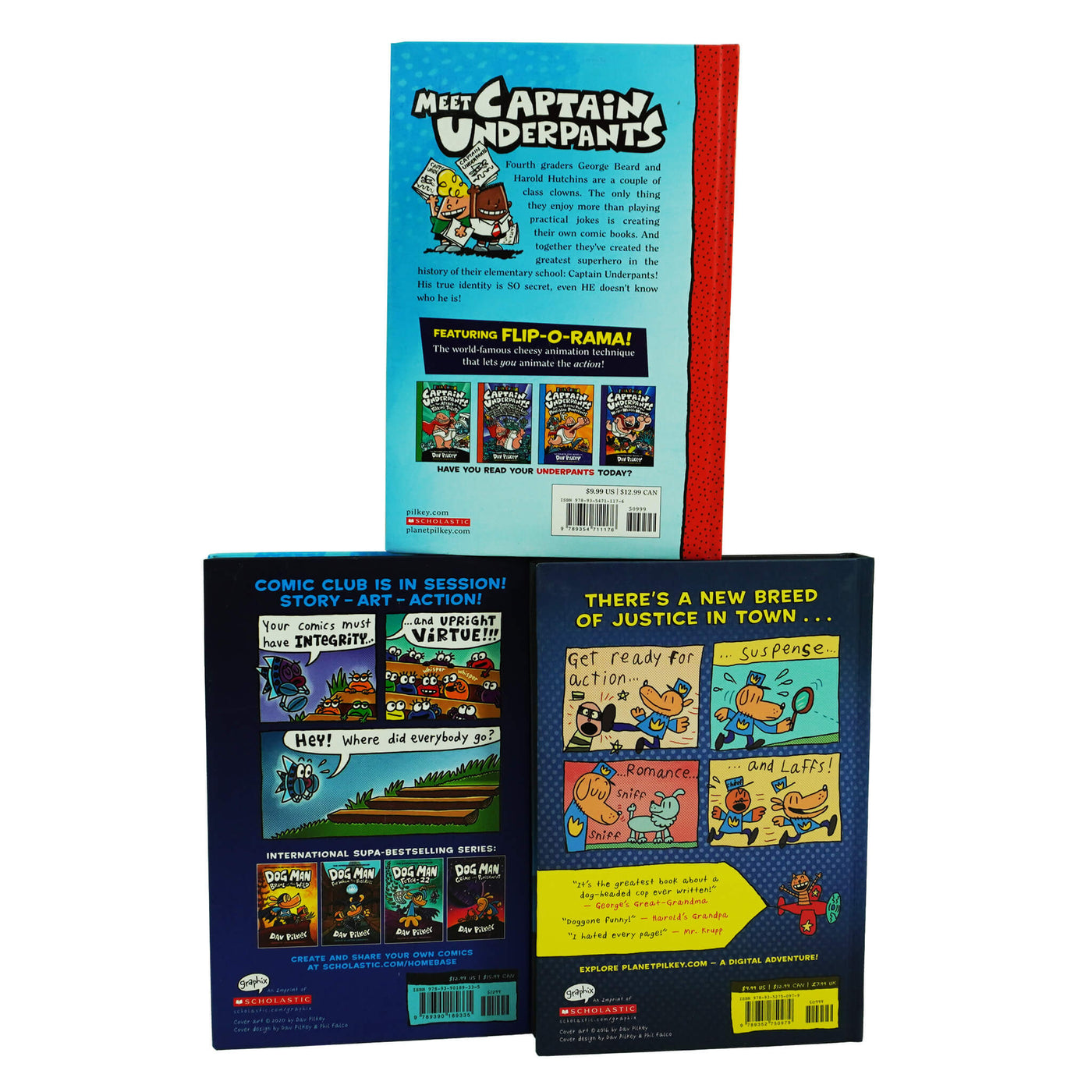 Dav Pilkey's Hero Collection 3 Books Boxed Set - Ages 9-12 - Hardback ...