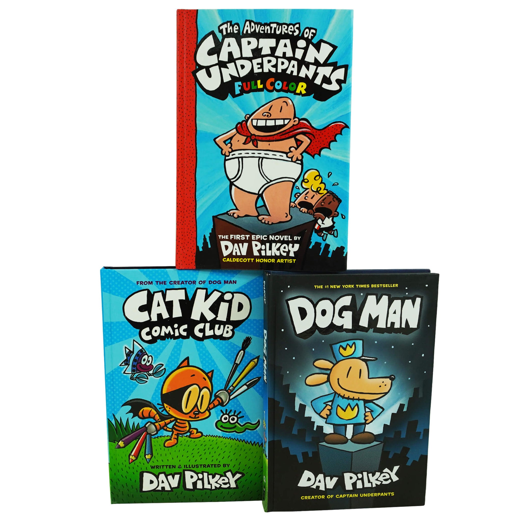 Dav Pilkey's Hero Collection 3 Books Boxed Set - Ages 9-12 - Hardback ...