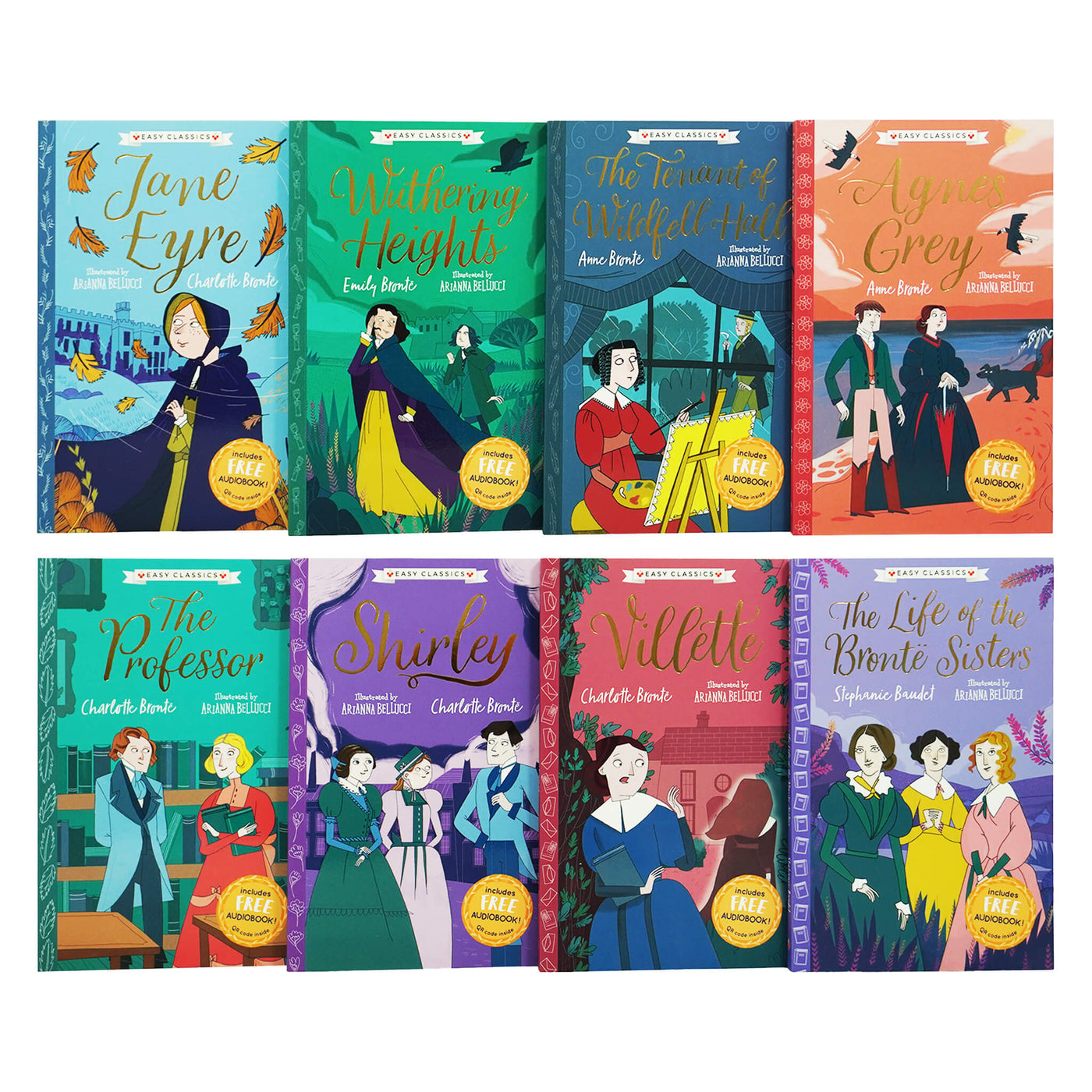 The Complete Bronte Sisters 8 Books Children's Collection Set (Easy Cl ...