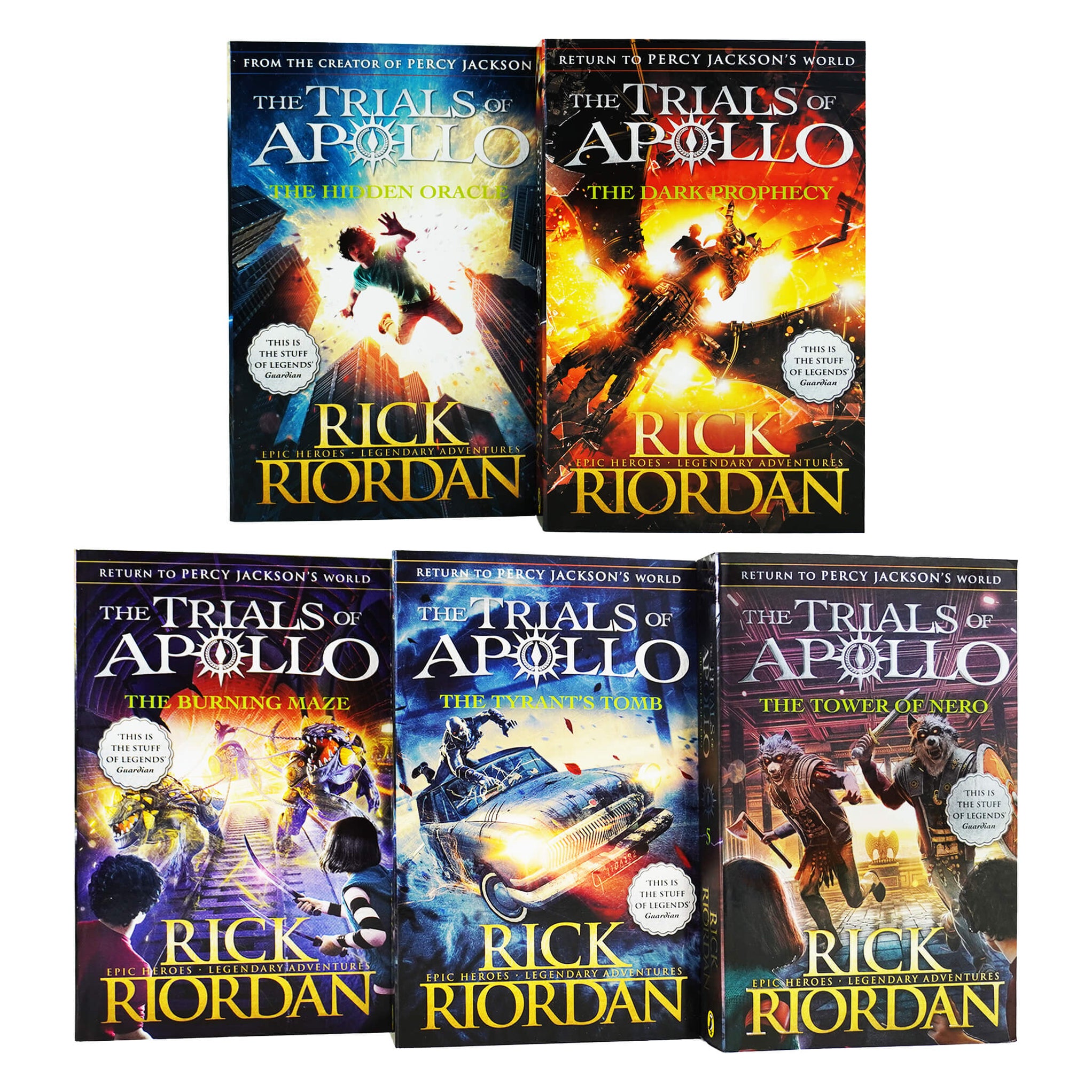 Rick Riordan Trials of Apollo & Magnus Chase Series 8 Books Set Collec ...
