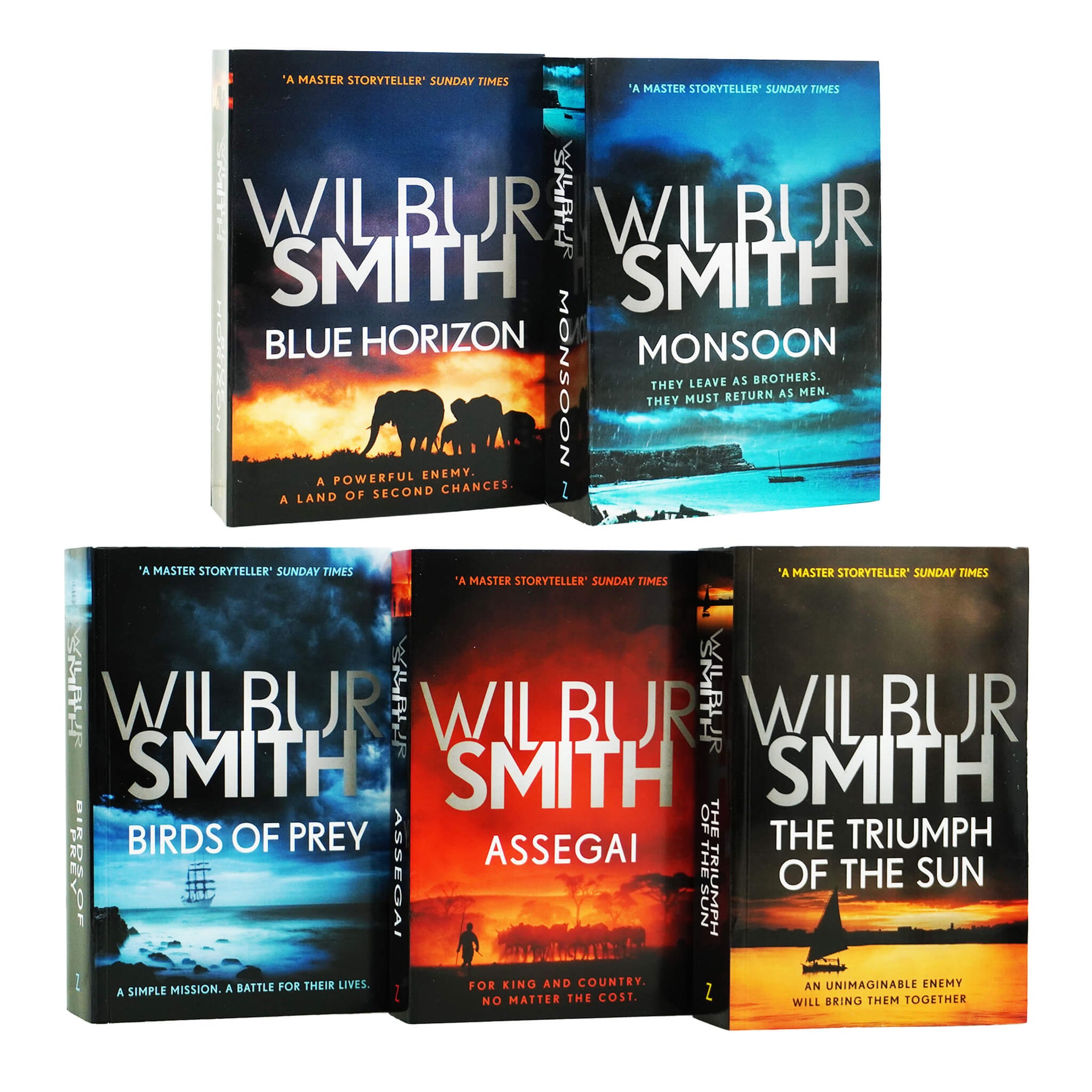 The Courtney Series 5 Books 9 to 13 Collection Set By Wilbur Smith - Y ...