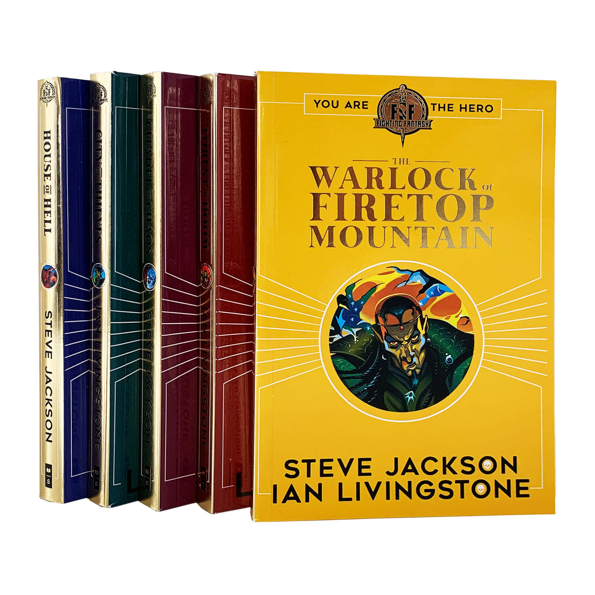 Fighting Fantasy RPG Books 1-5 Collection Set by Ian Livingstone - Age ...